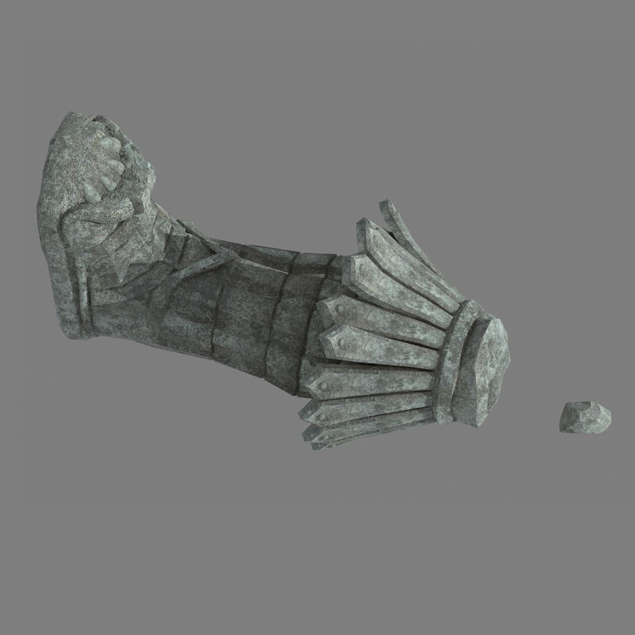 zhanfeng - Broken Soldier Statue - Stone Rubble 05