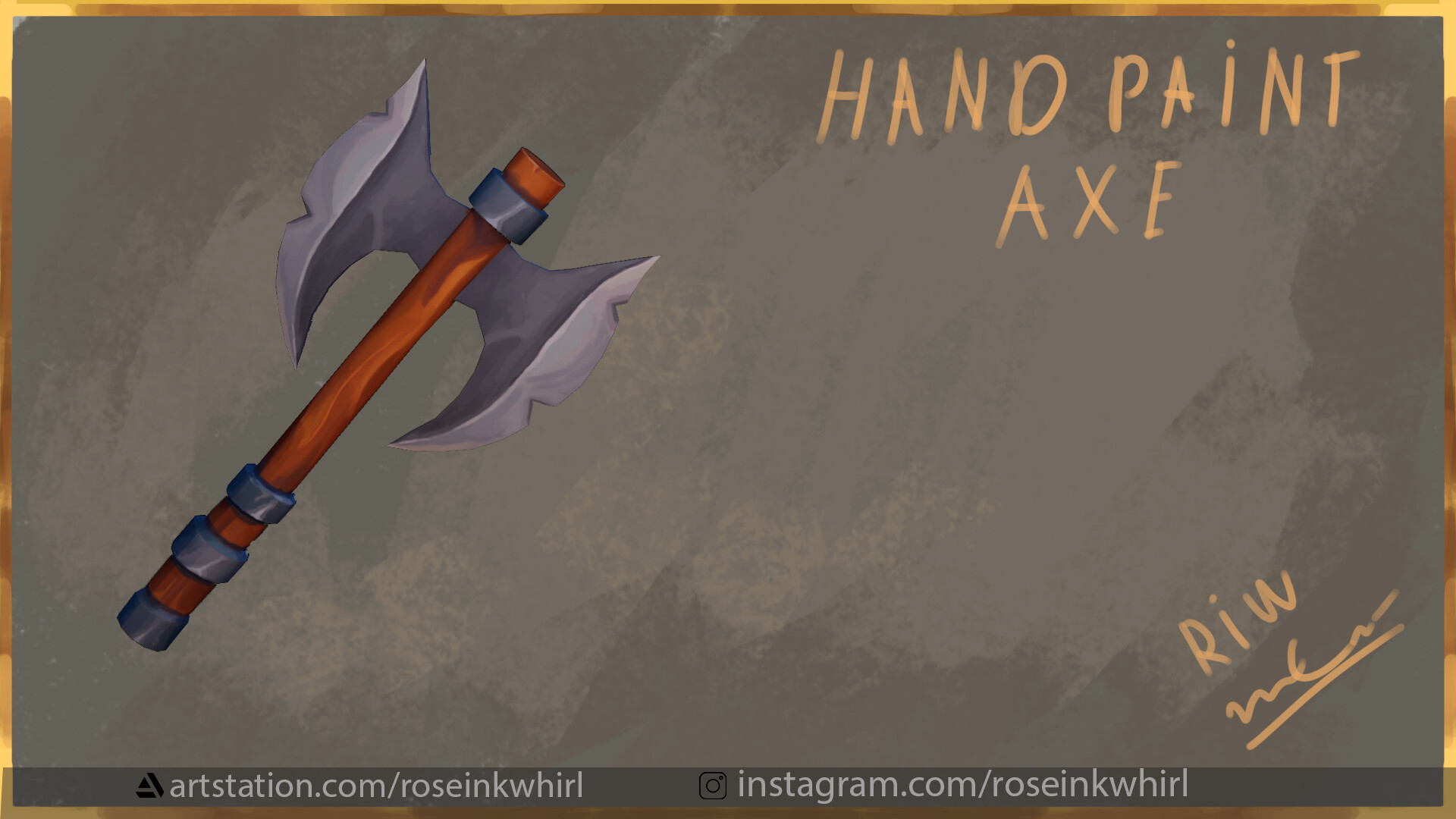 ArtStation - Stylized Axe [Hand-Painted]