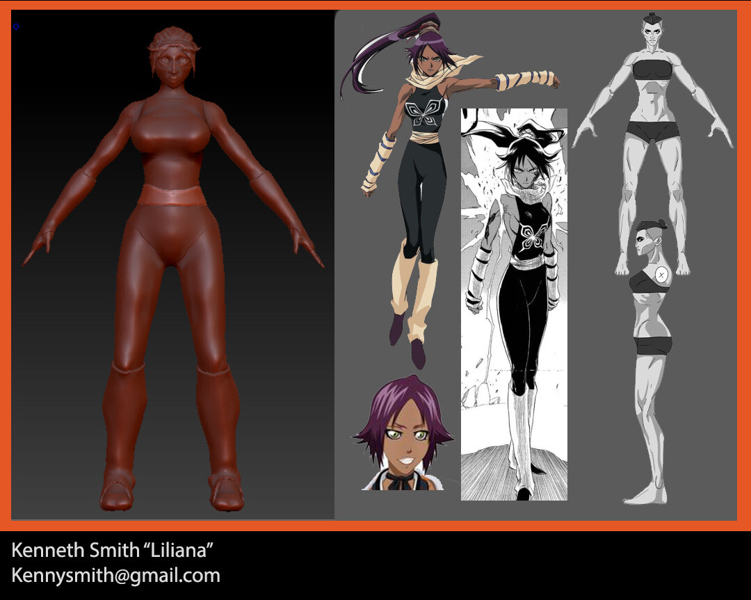 ArtStation - Bleach - Yoruichi Shihouin - Walking