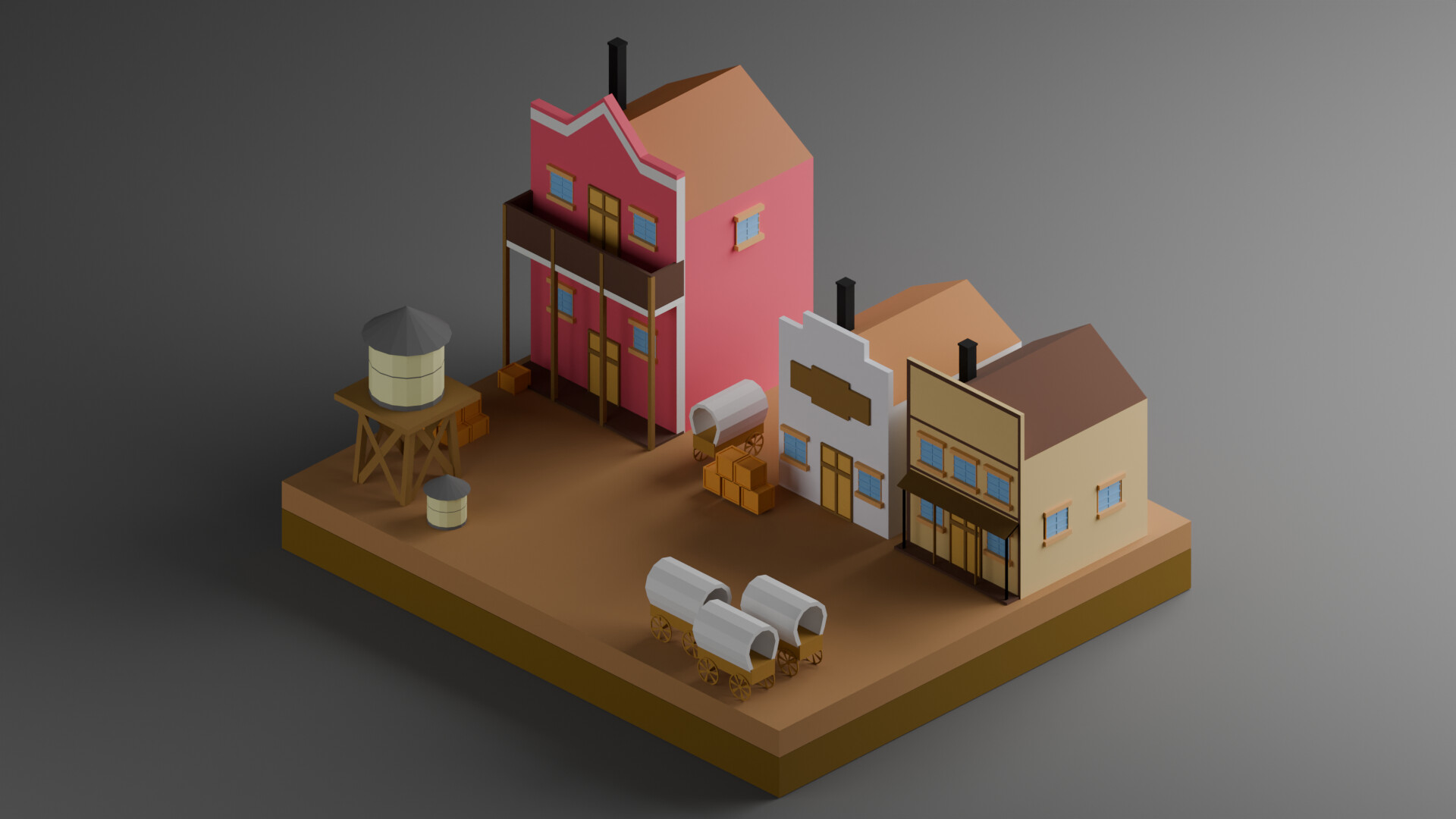 ArtStation - Low poly scene