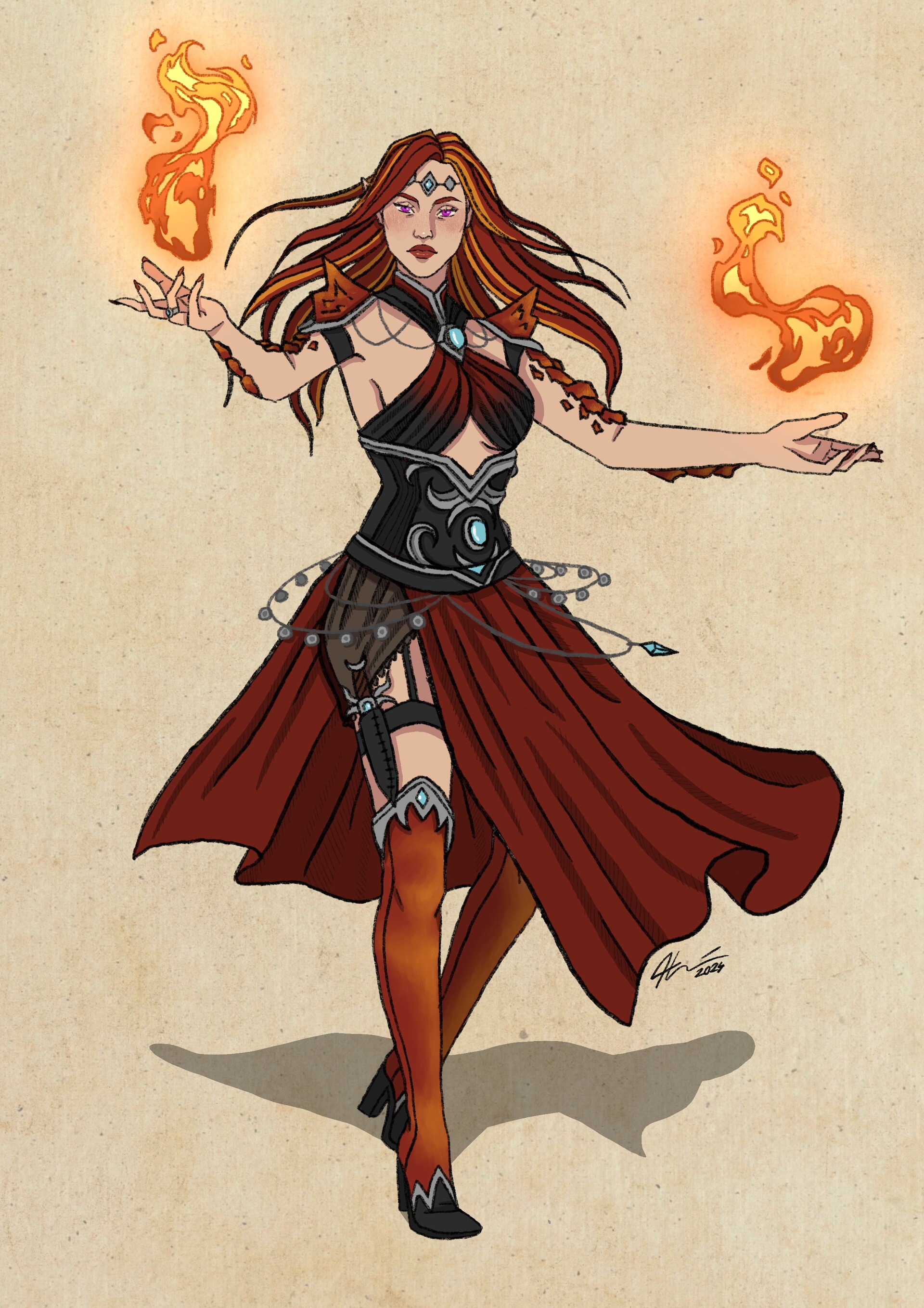 ArtStation - DnD OC desing - Cornelia