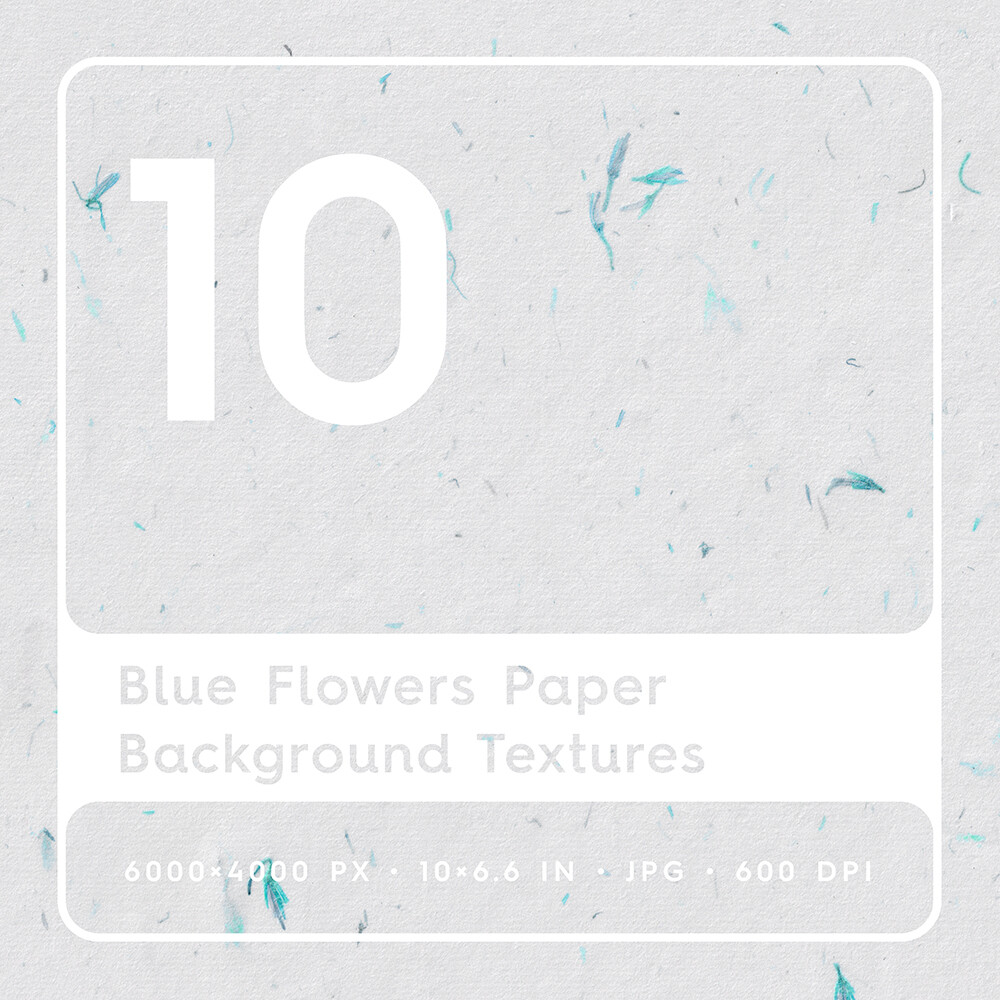 Alexander Nedviga - 10 Blue Flowers Paper Textures Backgrounds