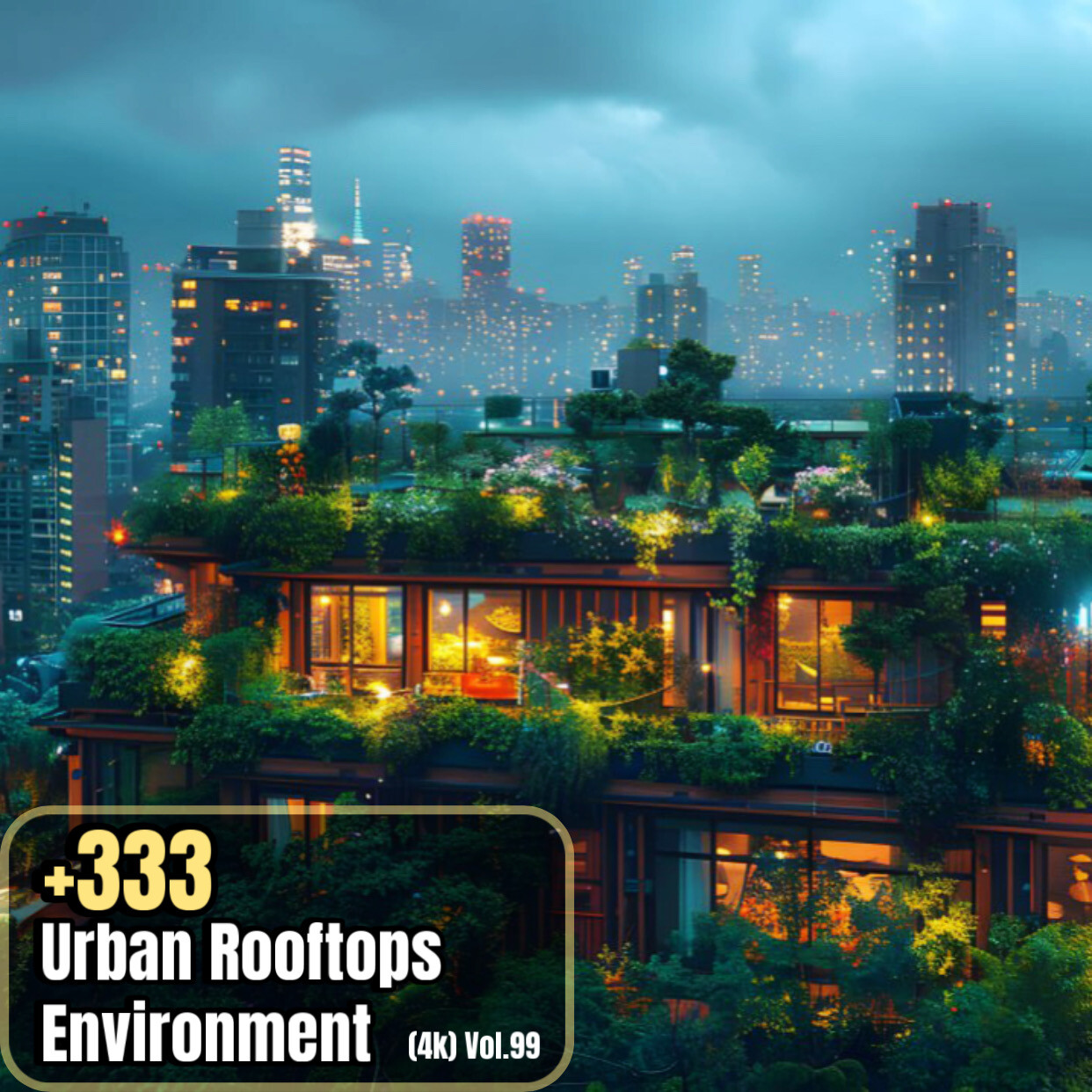 ArtStation - +333 Urban Rooftops Environment concept (4k)