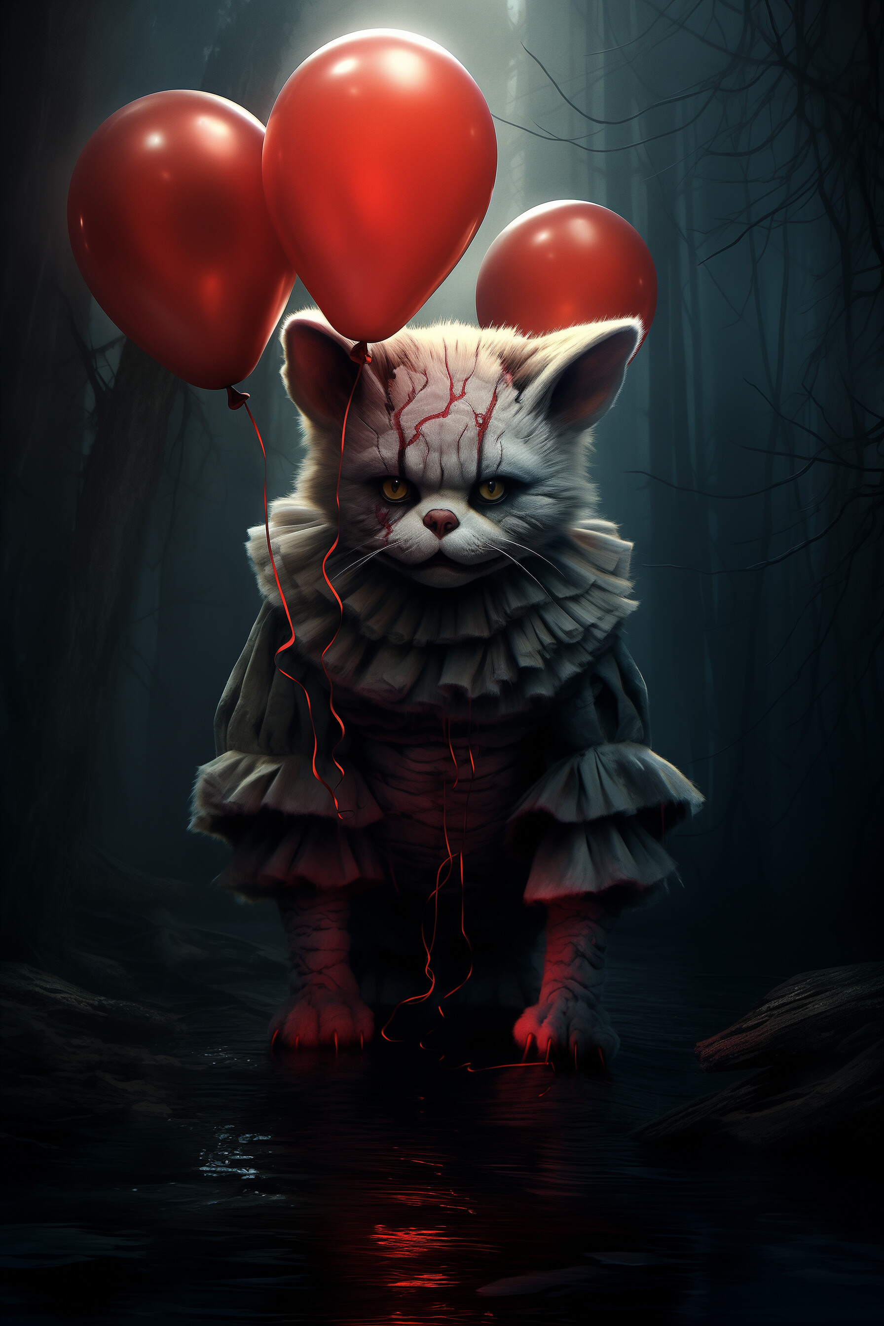 ArtStation - The clown cat