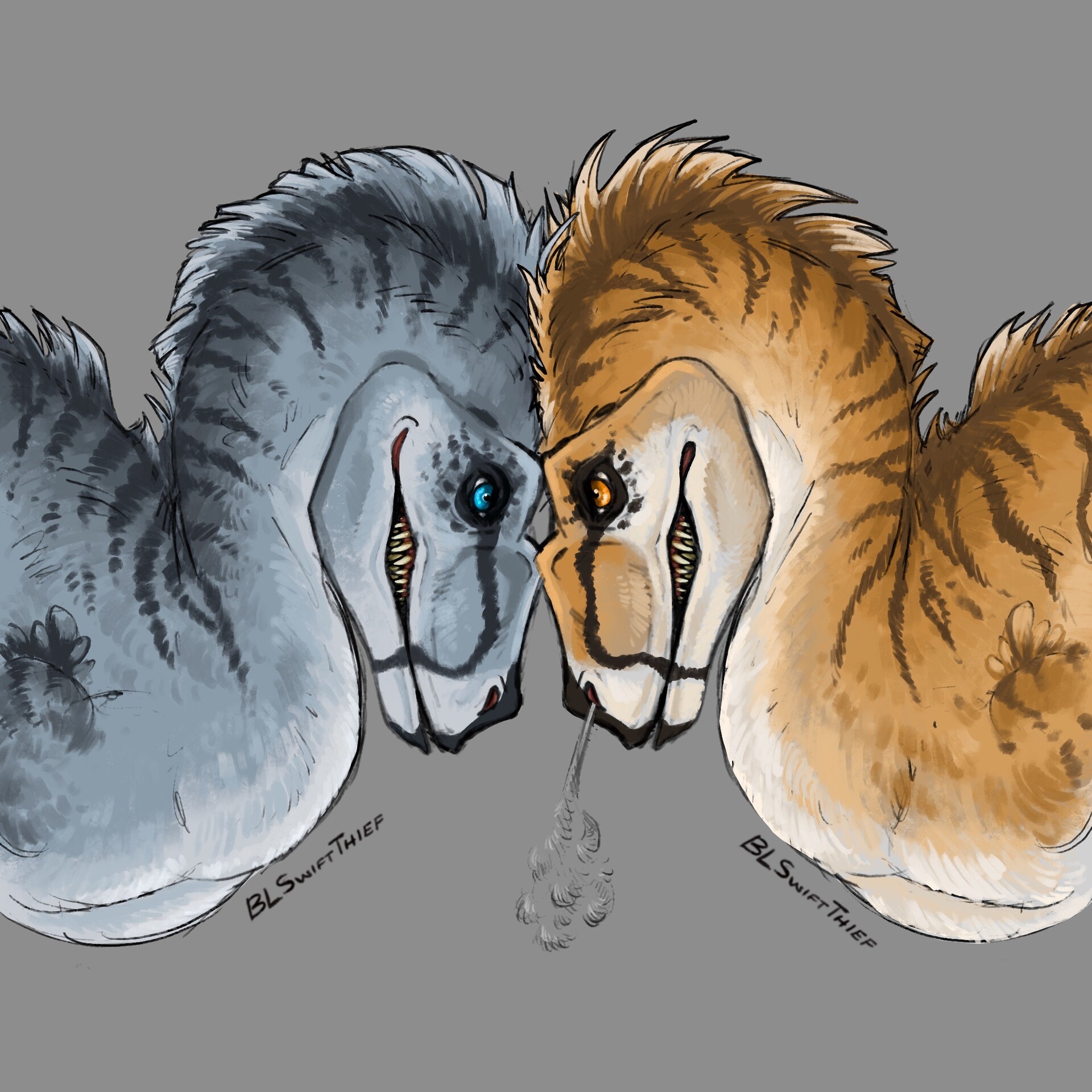 ArtStation - Primal Carnage Extinction Novaraptor Standoff