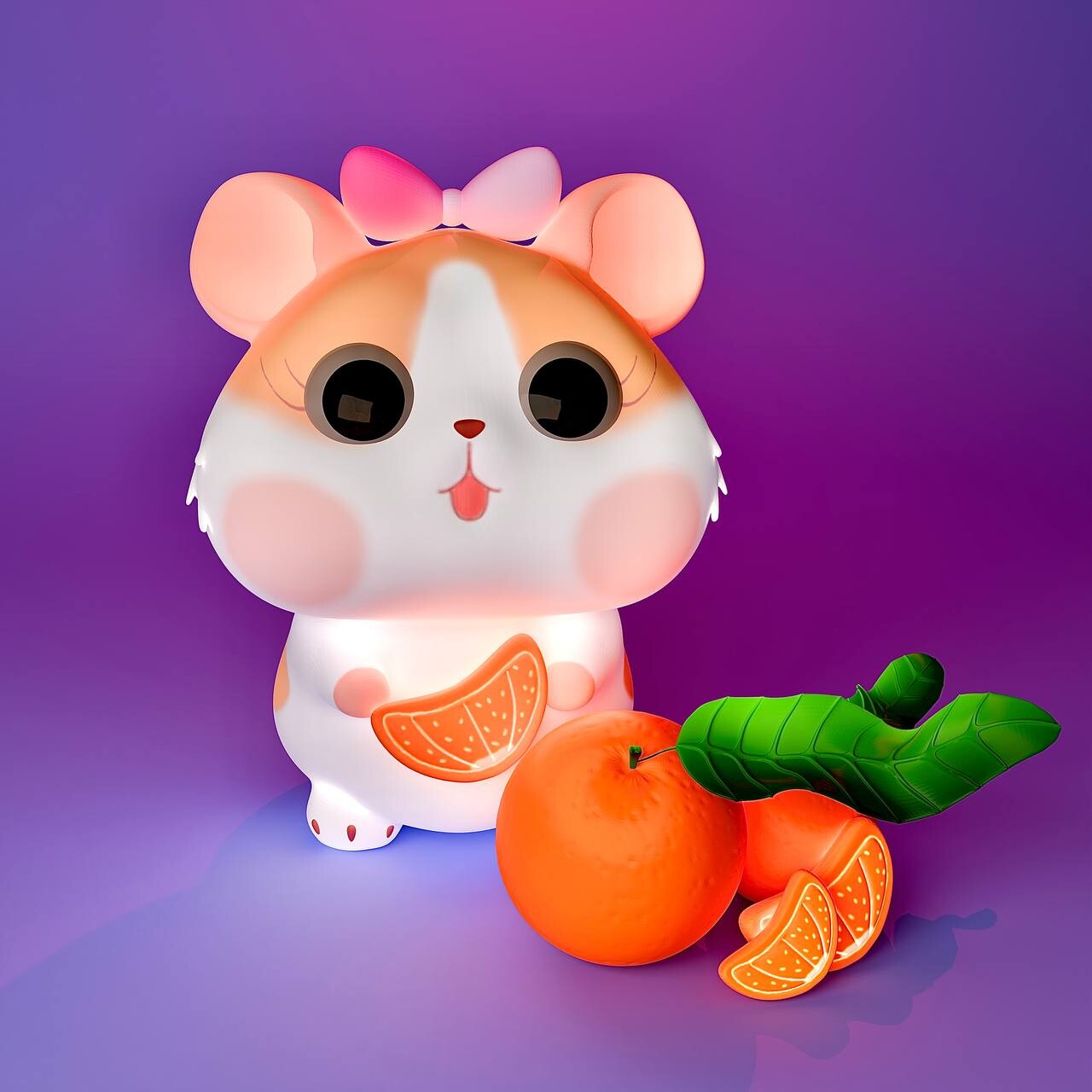 ArtStation - Hamster with oranges