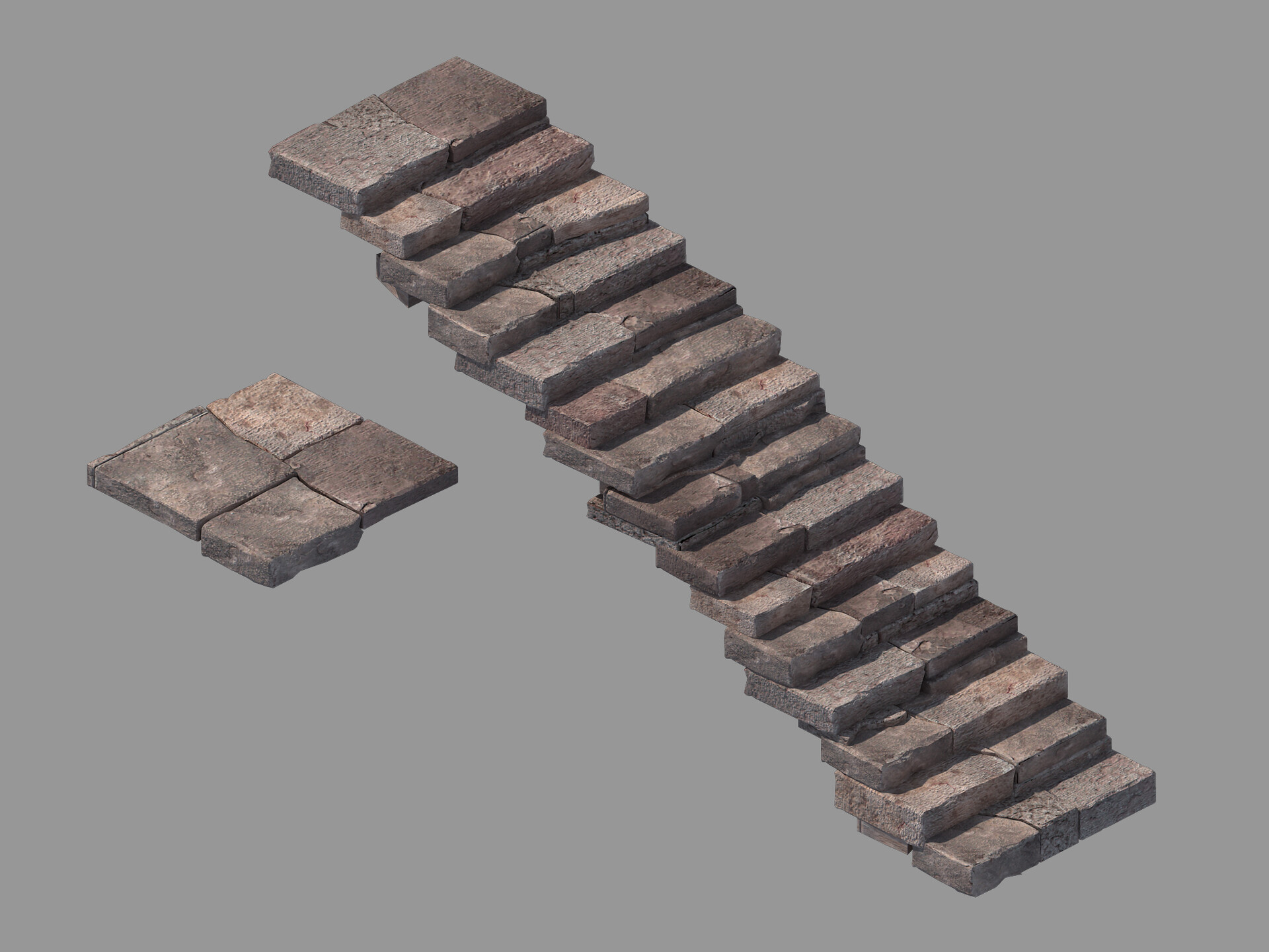 ArtStation - Stone - Stone Ladder 03