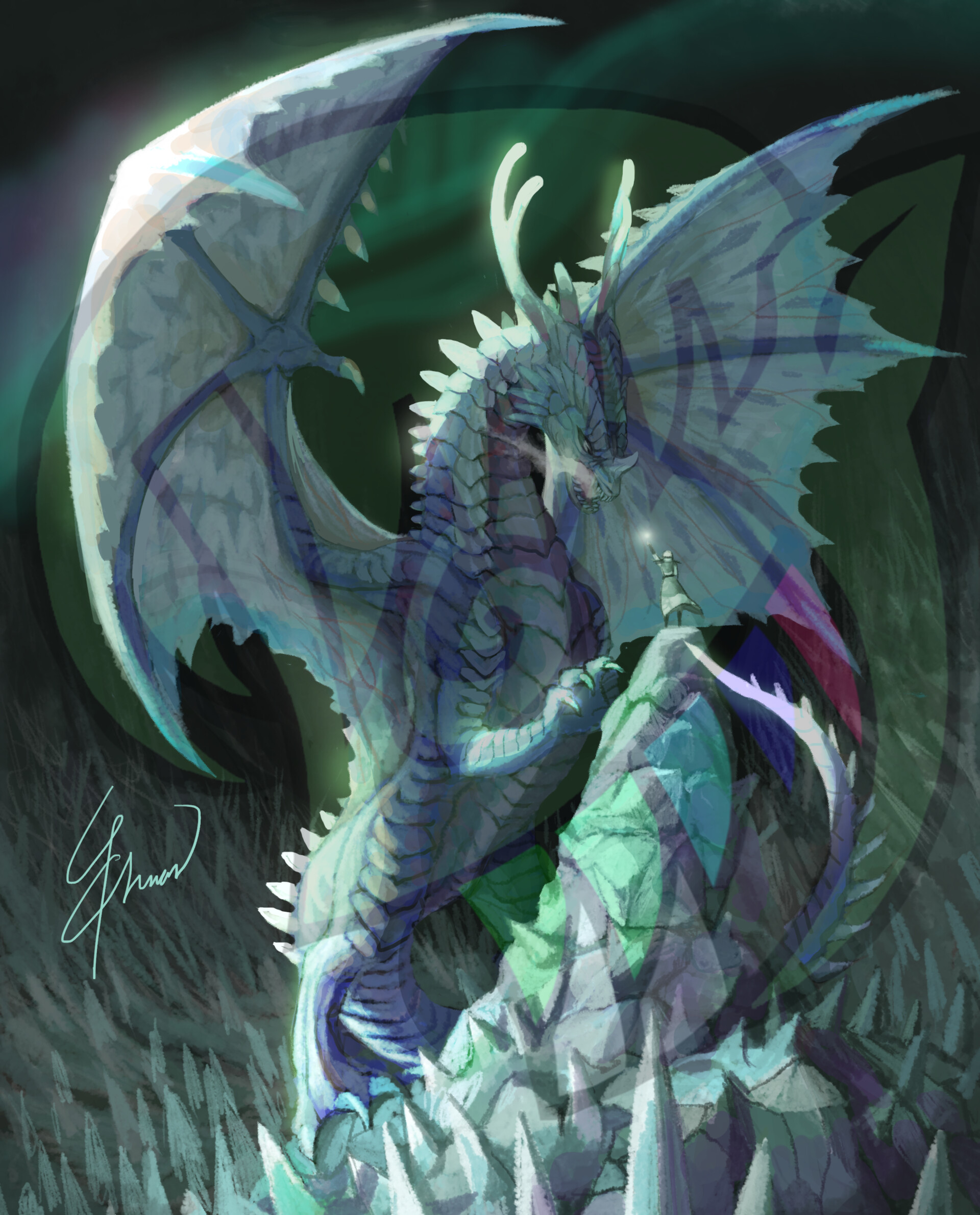 ArtStation - 266幅 冰龙稿子