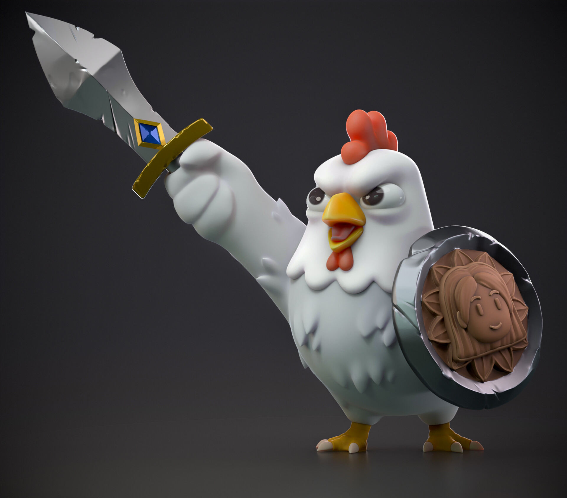 ArtStation - Сhicken warrior