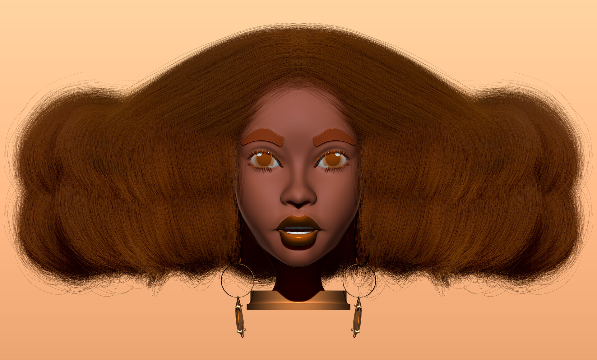 ArtStation - shaReeFa_fiberMeshHair_curledHair