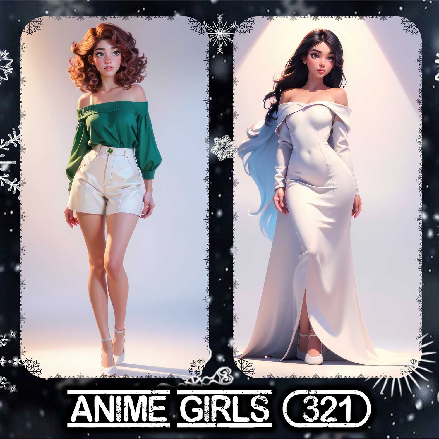 ArtStation - 500+ Anime Girls (Off-Shoulder Fashion) Images Reference ...