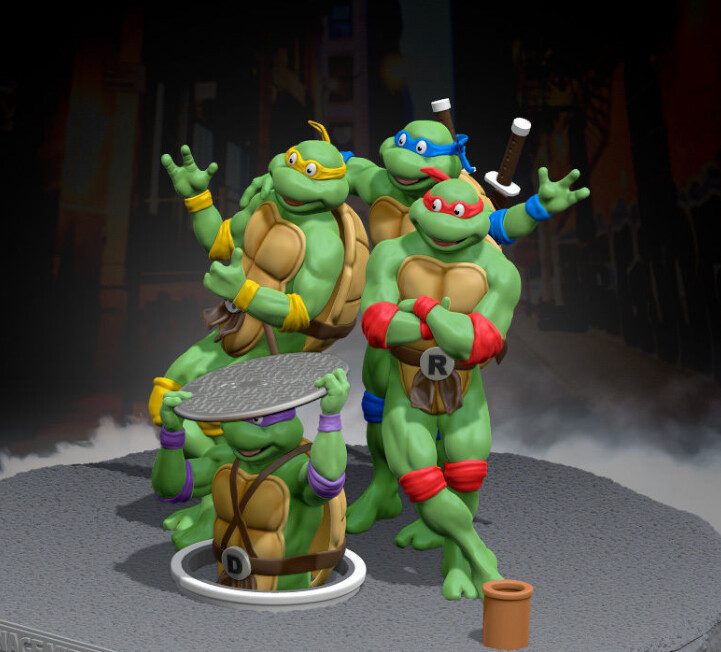 ArtStation - Turtle Mutant figures
