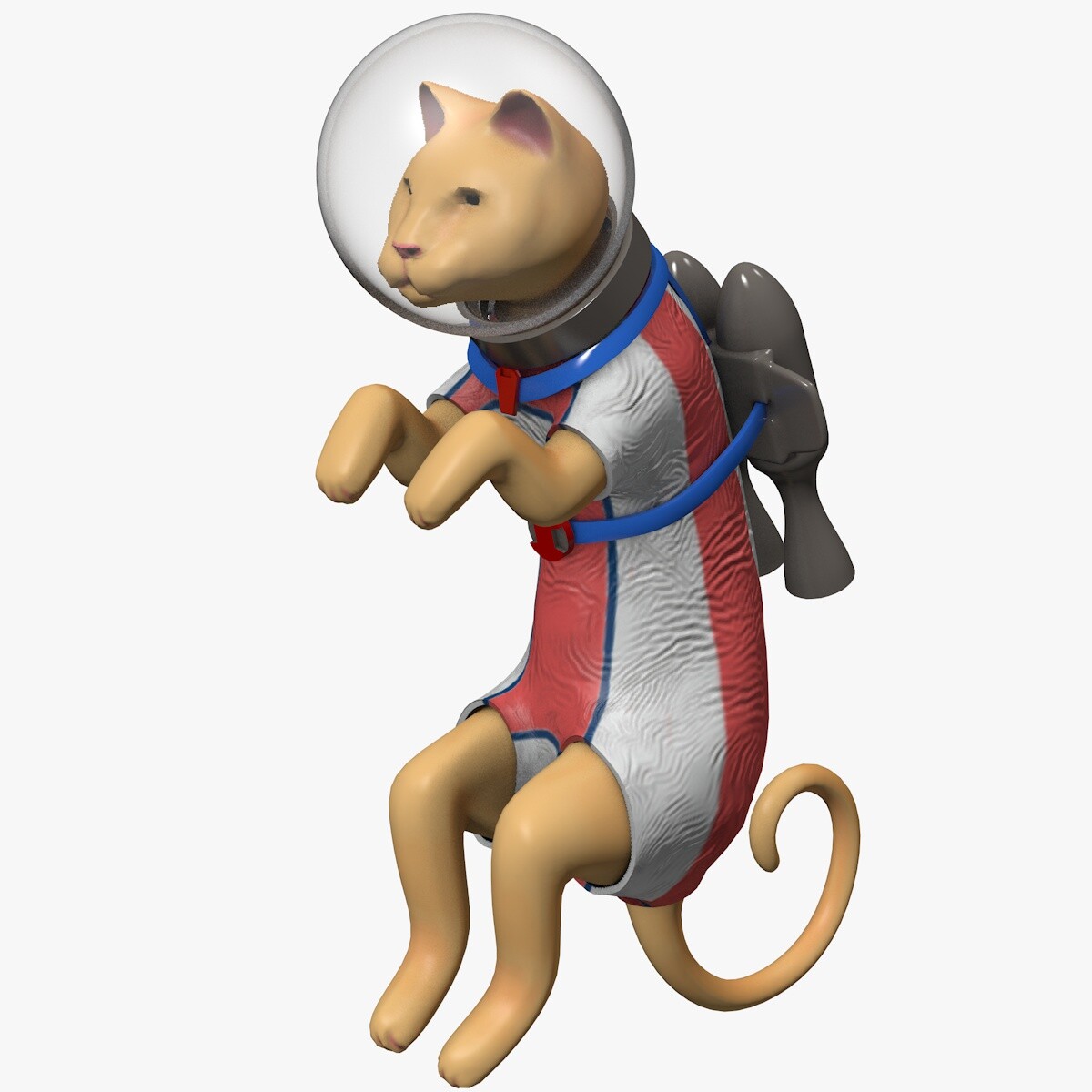 ArtStation - Rocket Cat 3D Model