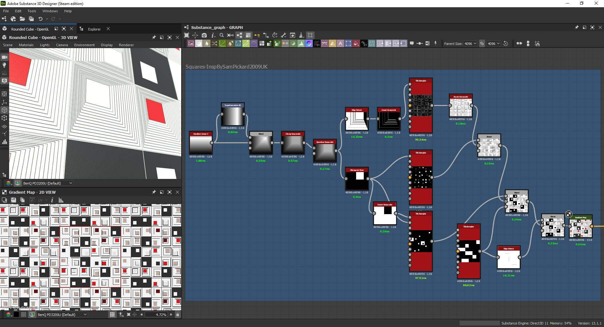 Grzegorz Baran - Pattern Design - Squares