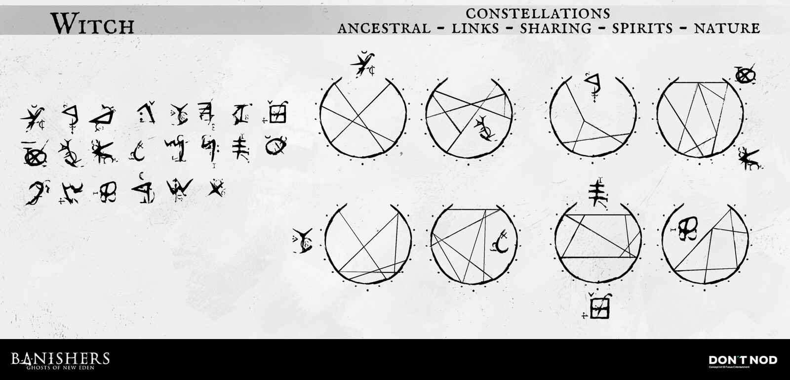 Alexia F. CADOU - Banishers : Ghosts of New Eden - Ui Runes Alphabet