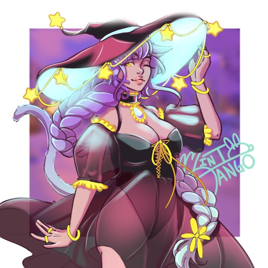ArtStation - Purple Witch Miqo Concept