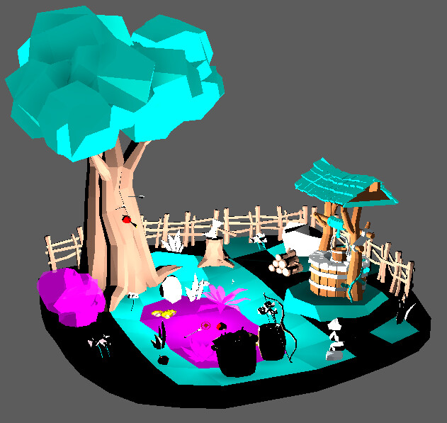 ArtStation - School Project Scene