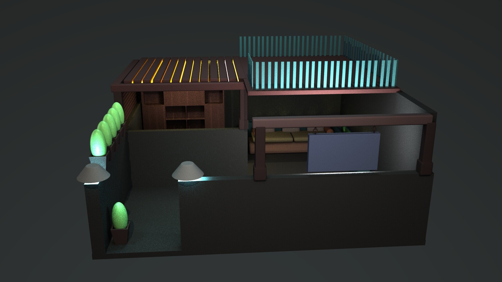 ArtStation - Roof top terrace