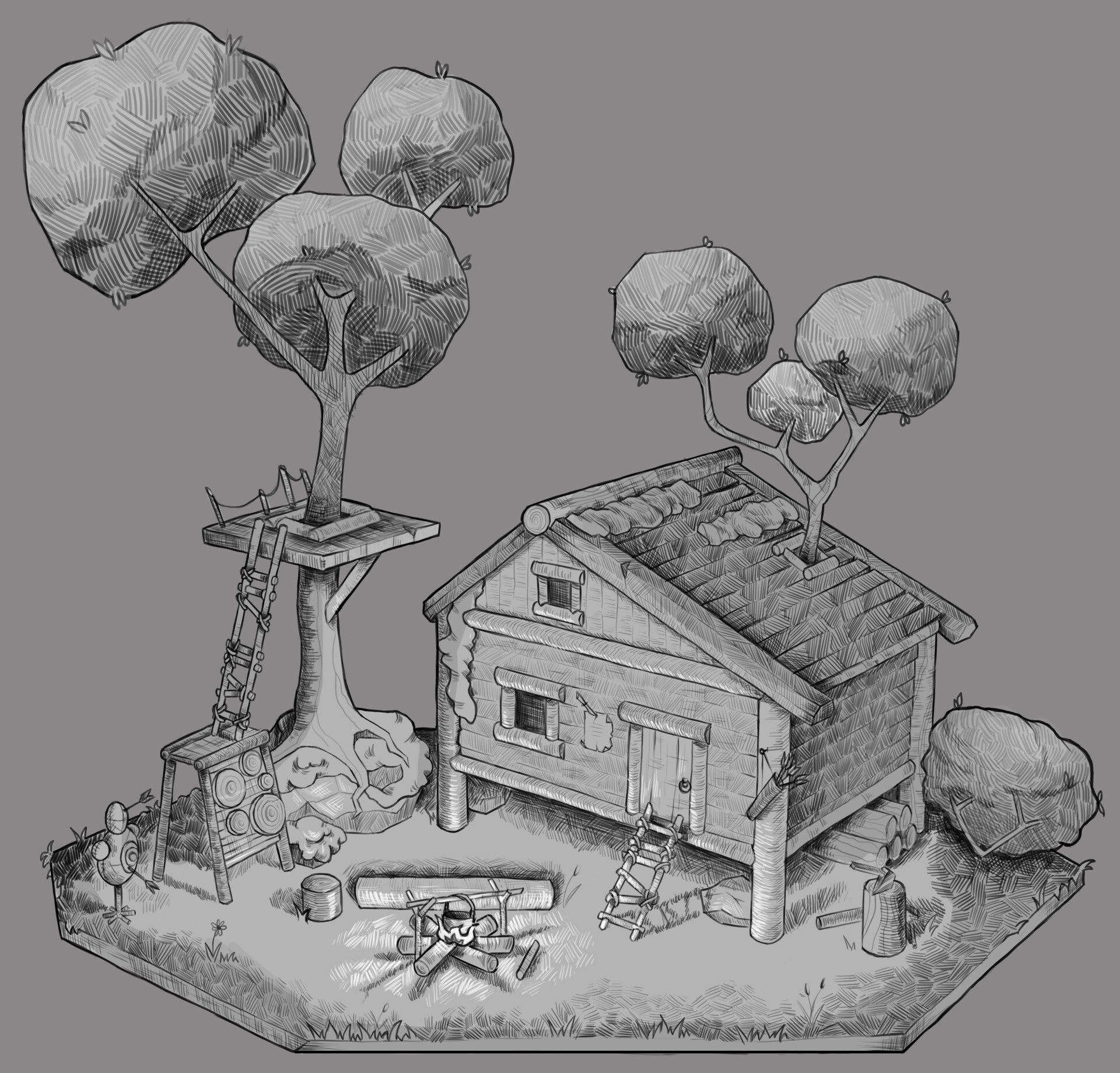 ArtStation - Robin Hood's Hut