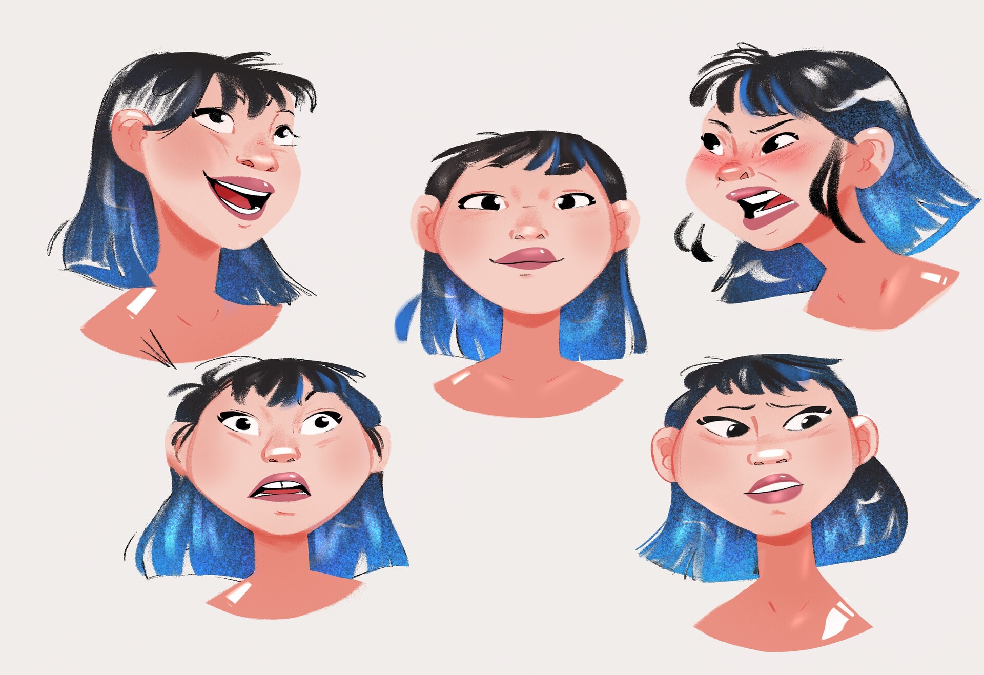 ArtStation - Ila face expressions