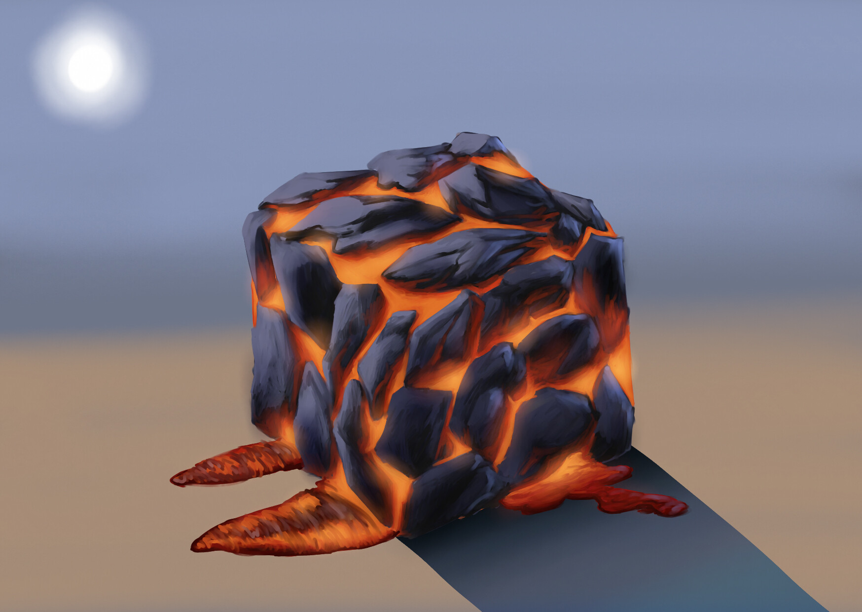 ArtStation - #Materials7 - How to draw Magma