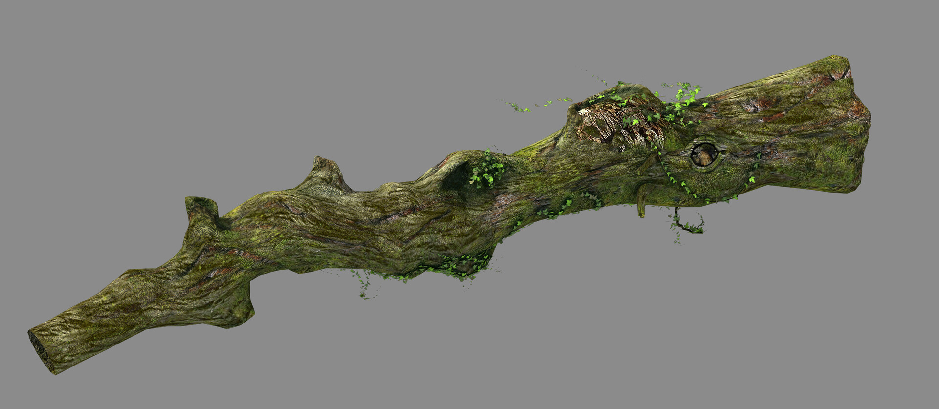 ArtStation - Elven mountains - green algae - dead trees 01