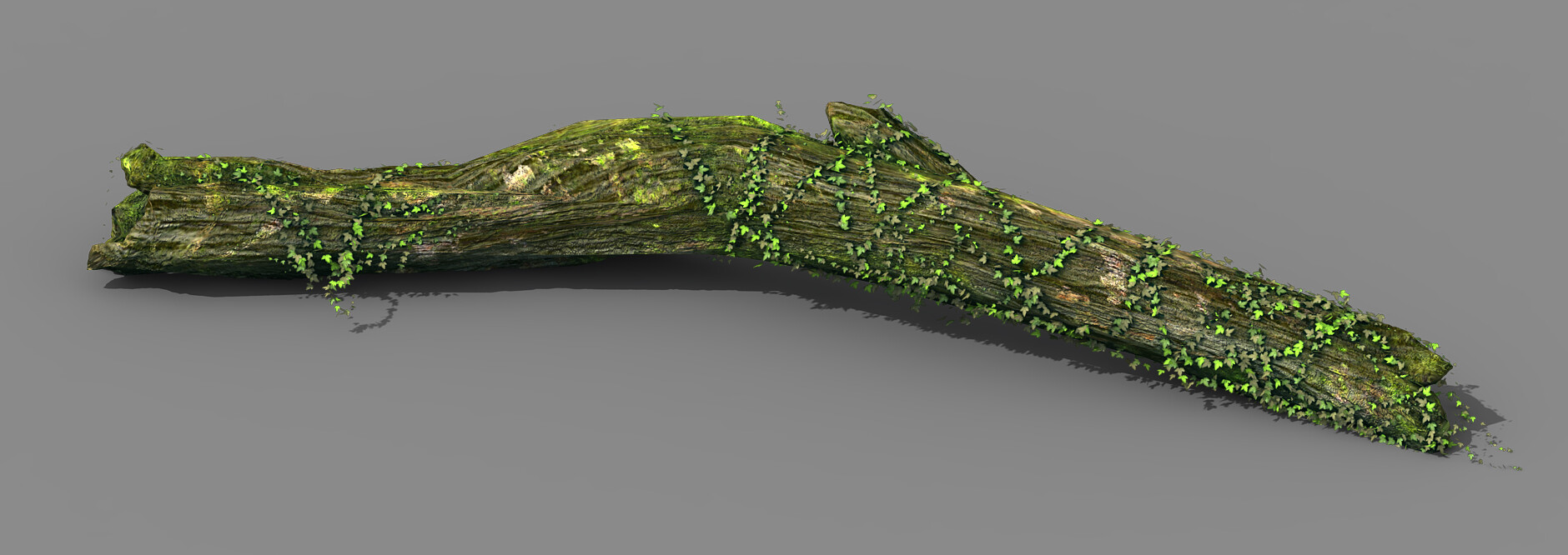 ArtStation - Elven mountains - green algae - dead trees 02