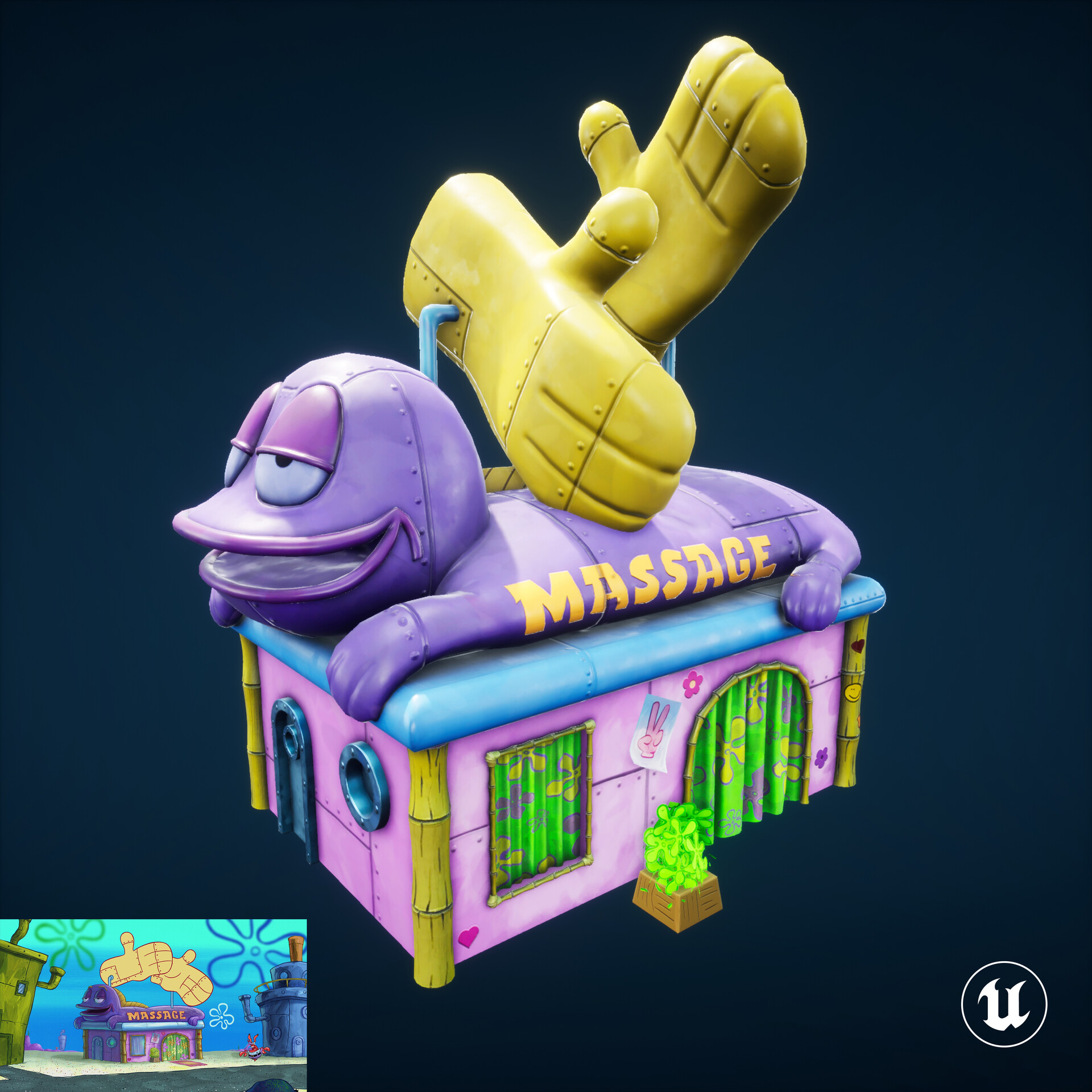 Ariel Shtern - SpongeBob fan art game - Build your own Bikini Bottom (w ...