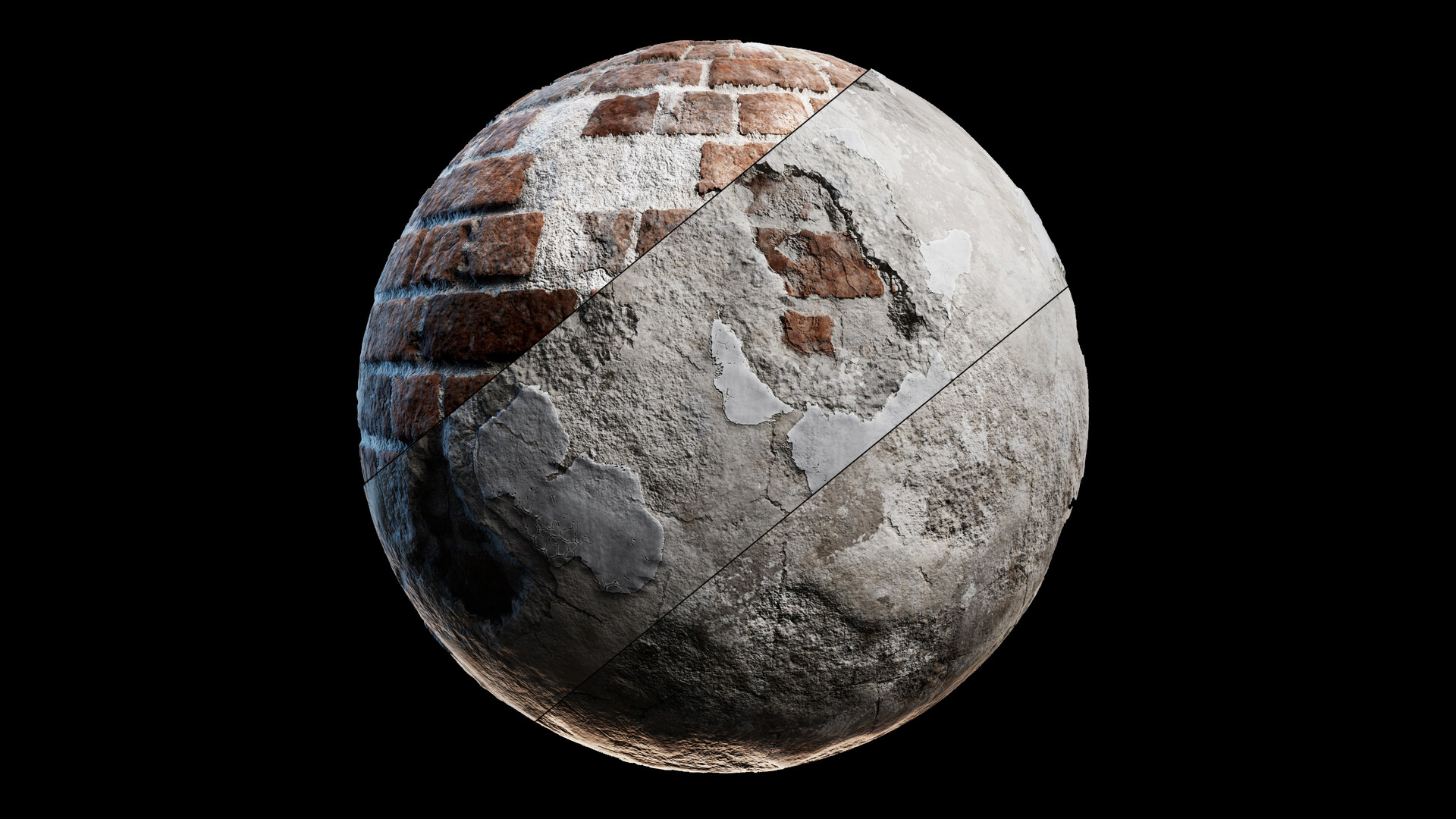 ArtStation - Damaged wall