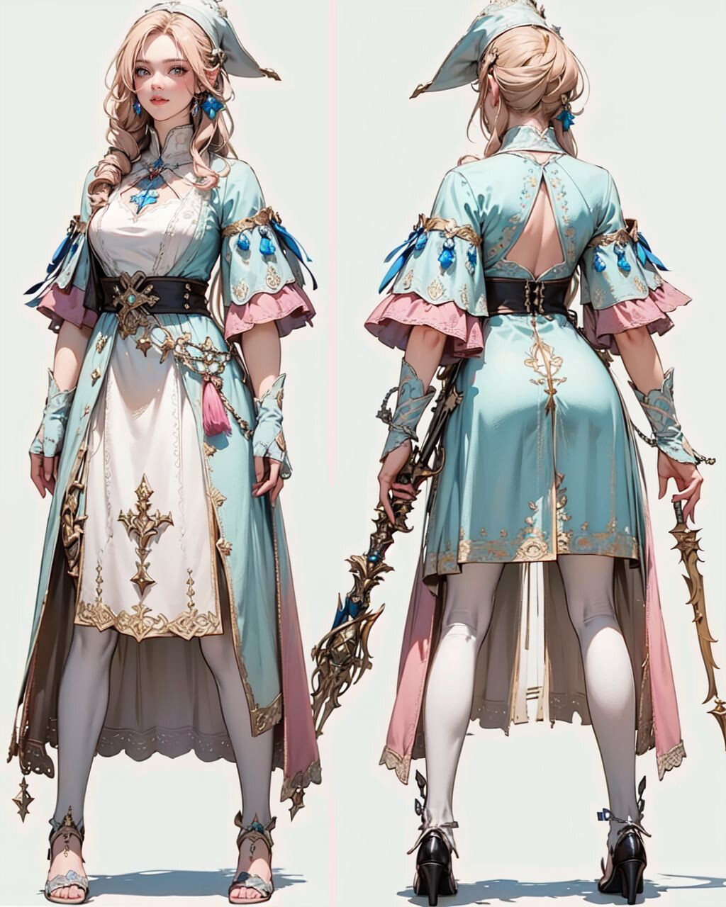 4K Anime Reference Art for Artists and Enthusiasts - 301 White Mage ...