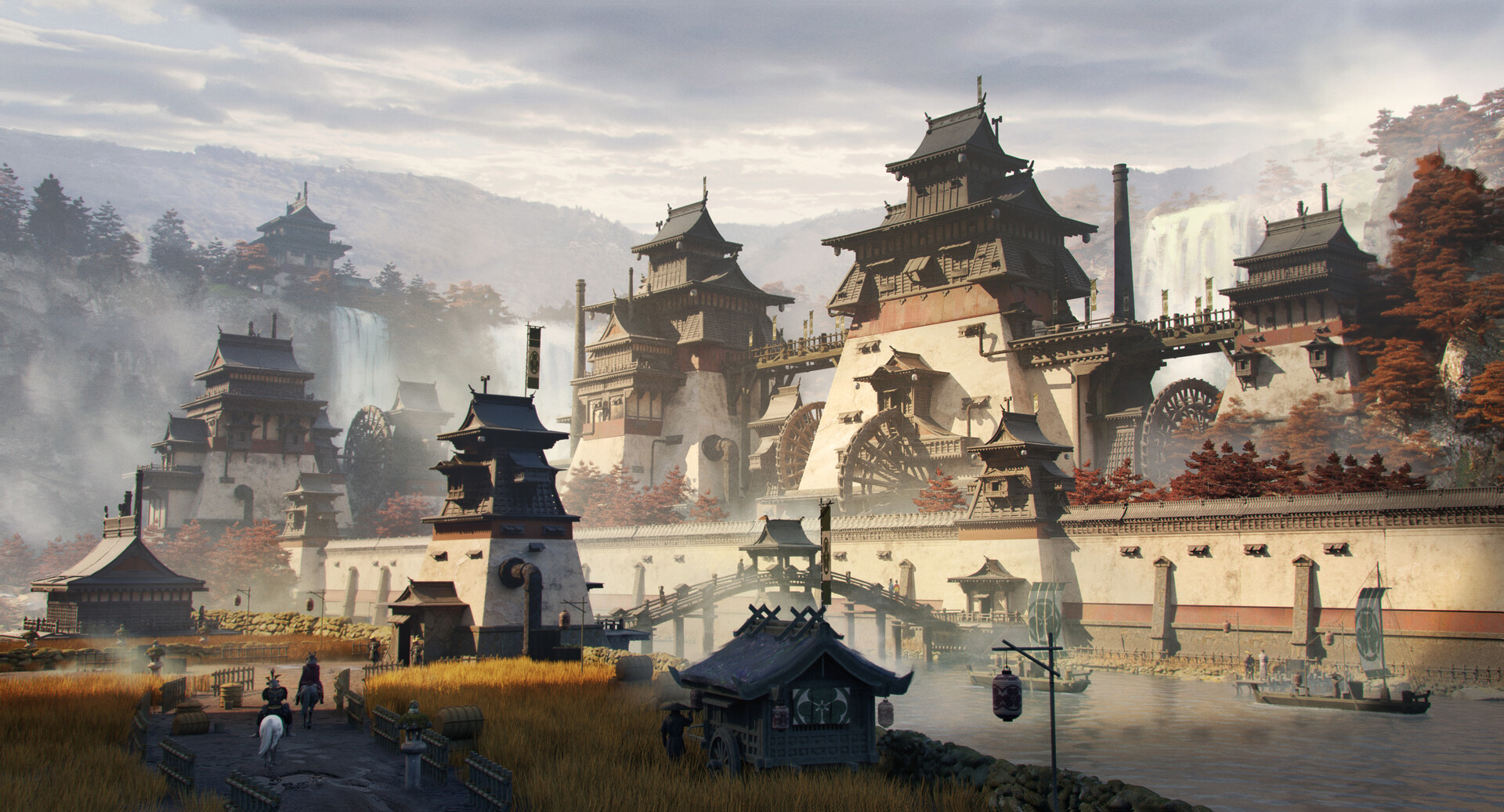 ArtStation - Japanese town