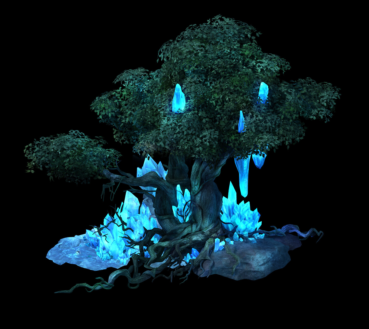 ArtStation - Crystal Marsh - Trees 03