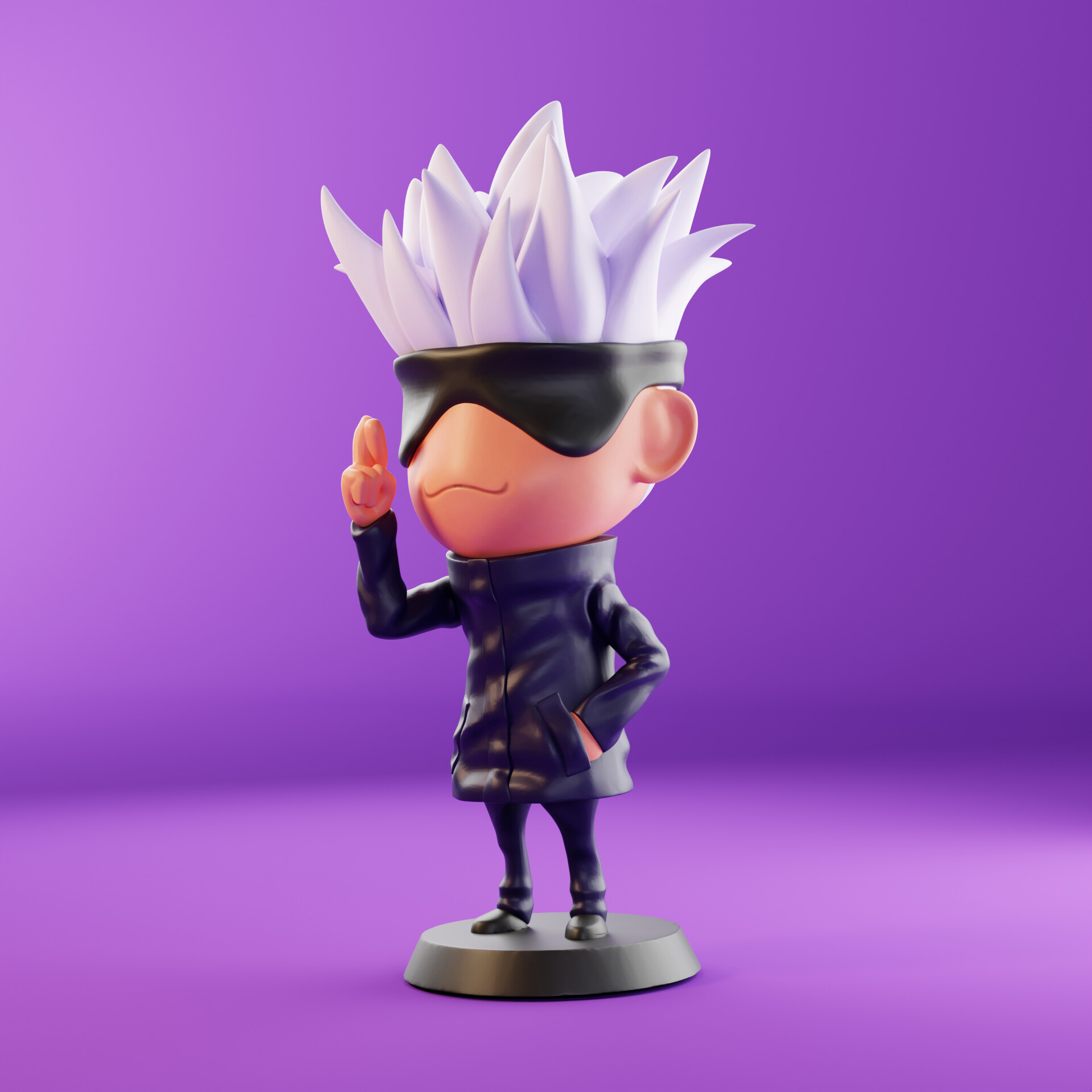 ArtStation - Satoru Gojo 3D Chibi