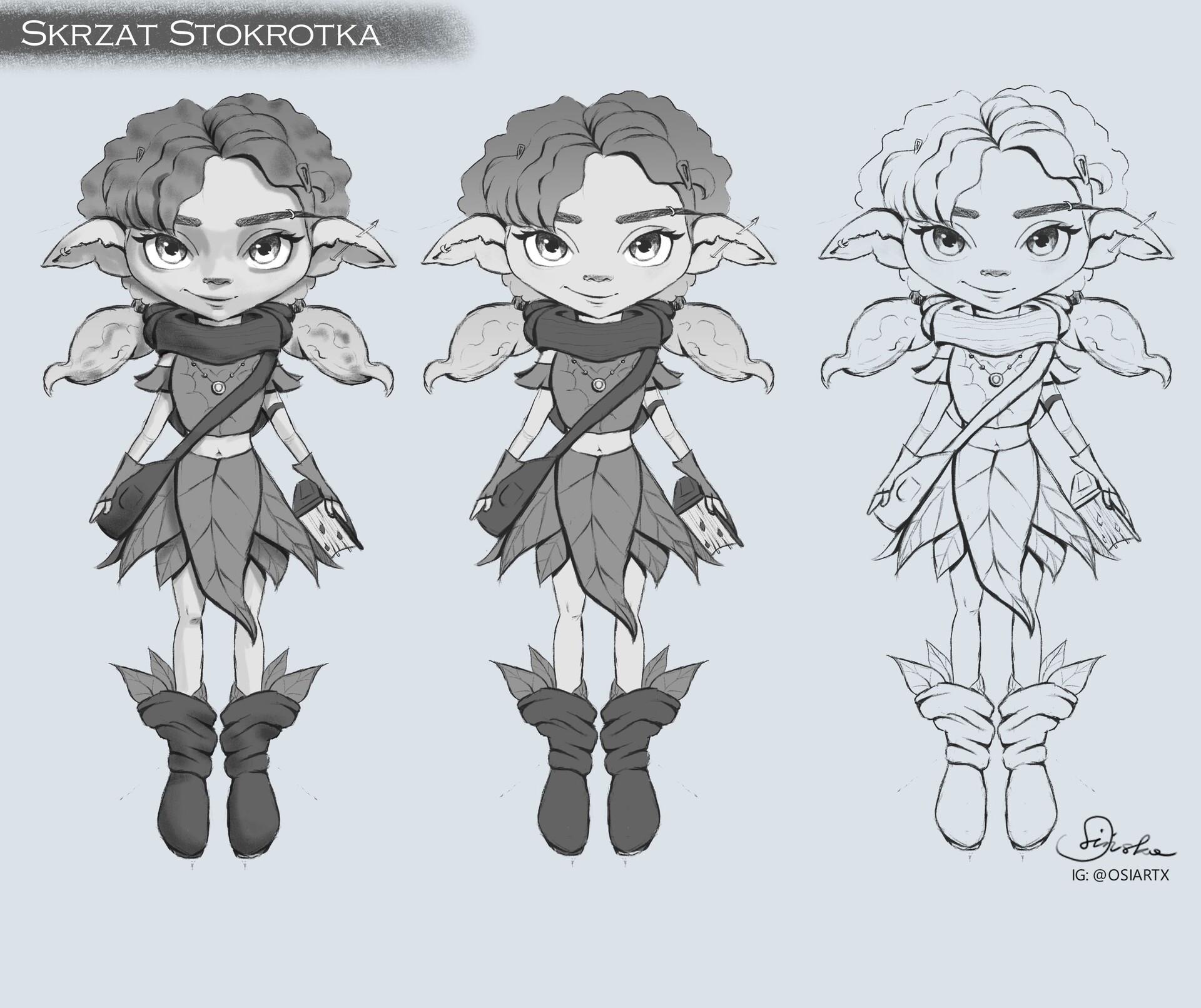ArtStation - Character design of little elf
