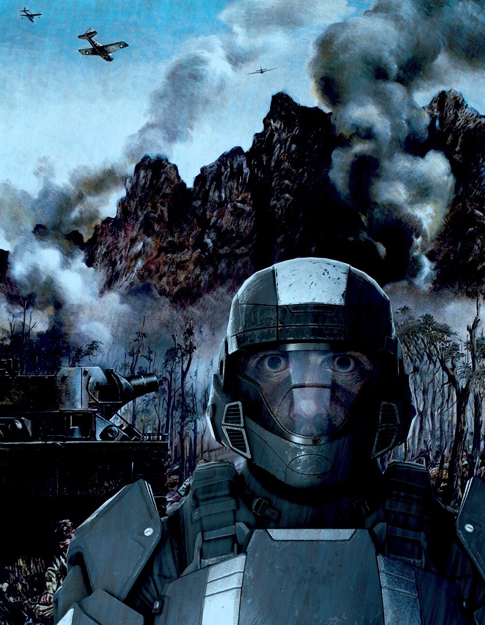 thousand yard stare background