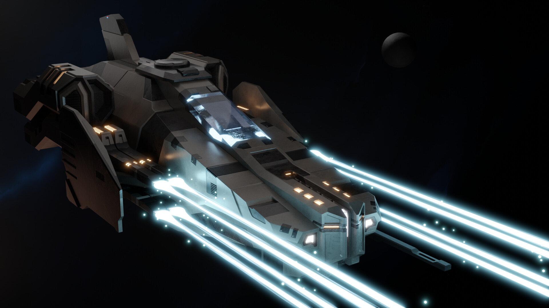 ArtStation - Heavy Gunship Fighter