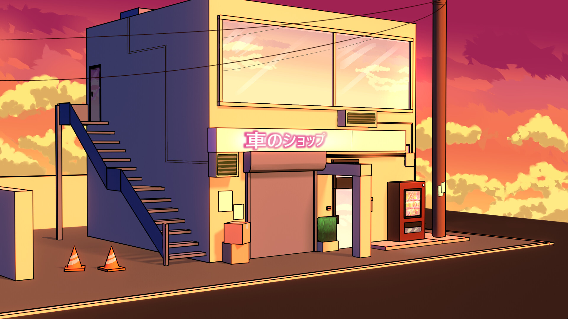 ArtStation - Simple stylized JP storefront