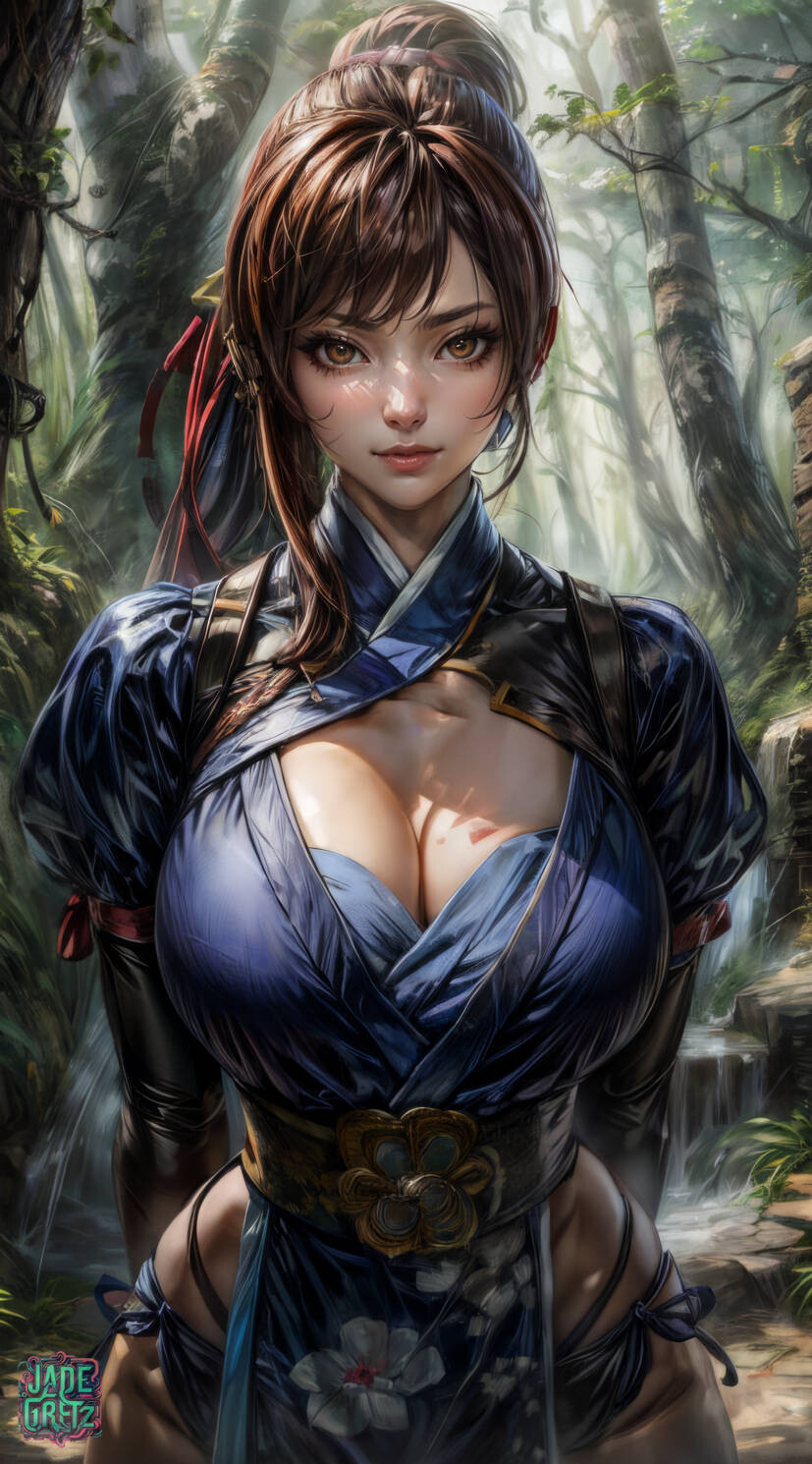 ArtStation - Kasumi: Dance of the Silent Assassin by Jade Gretz