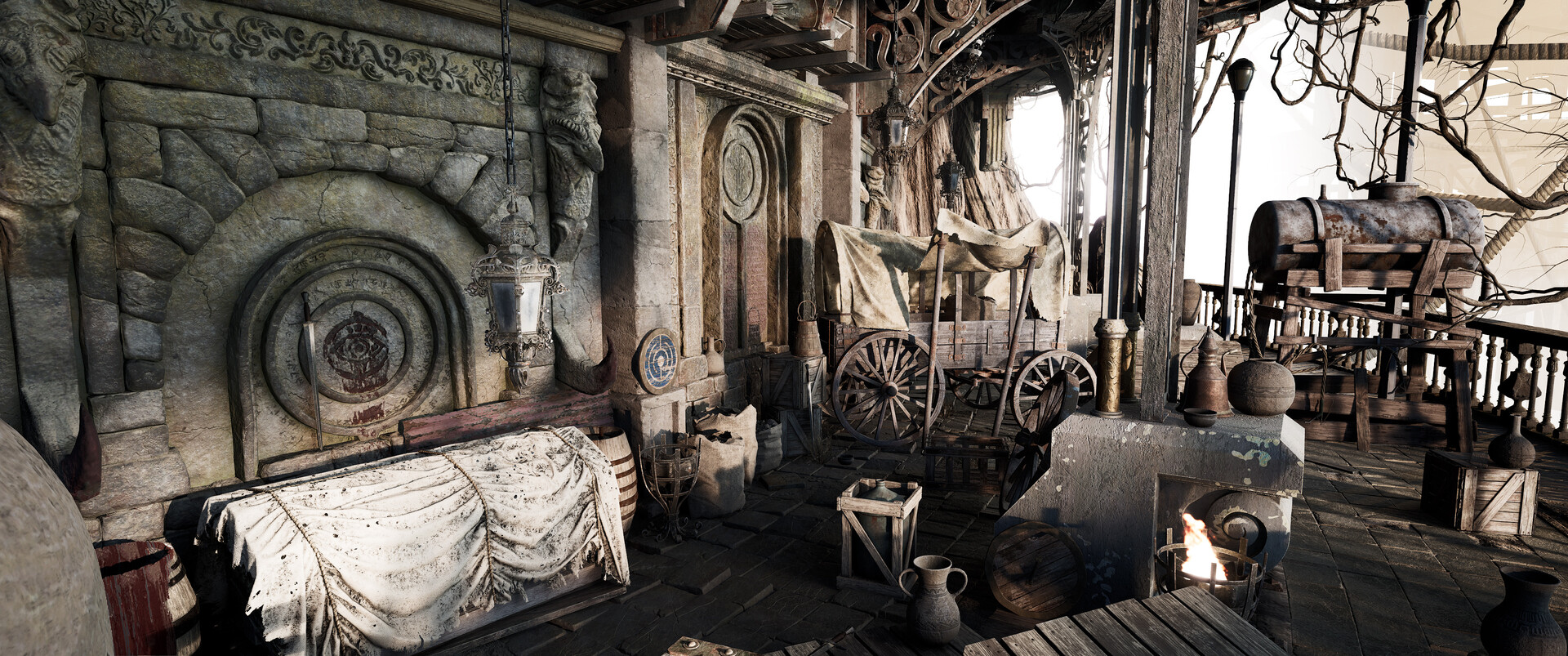 GH Jang - Ruined corridor