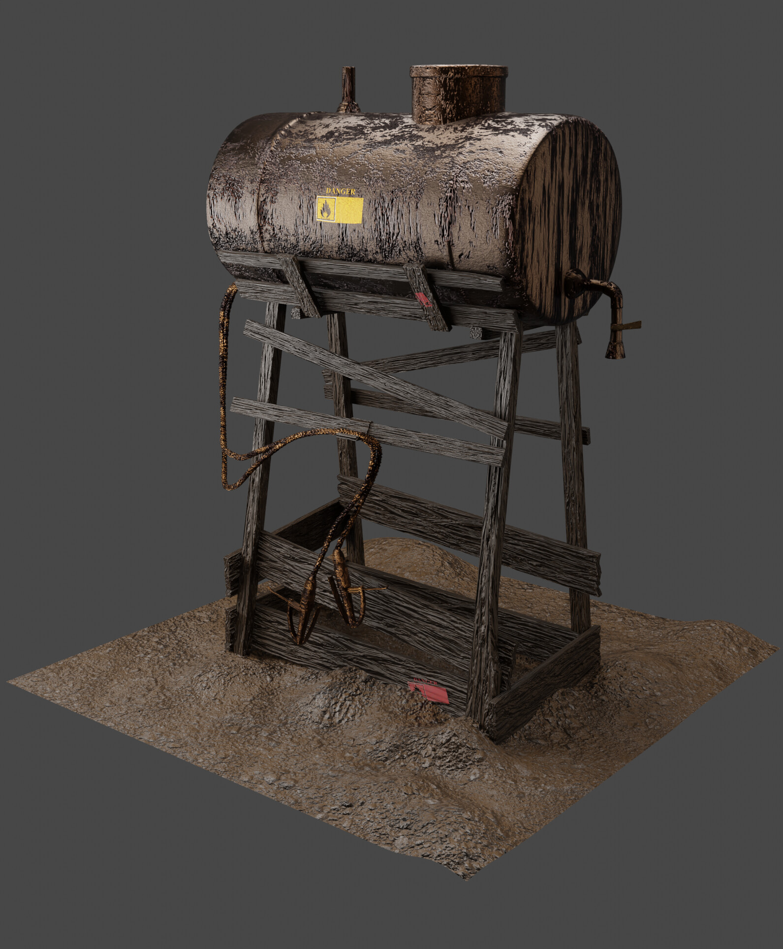 ArtStation - rusty barrels