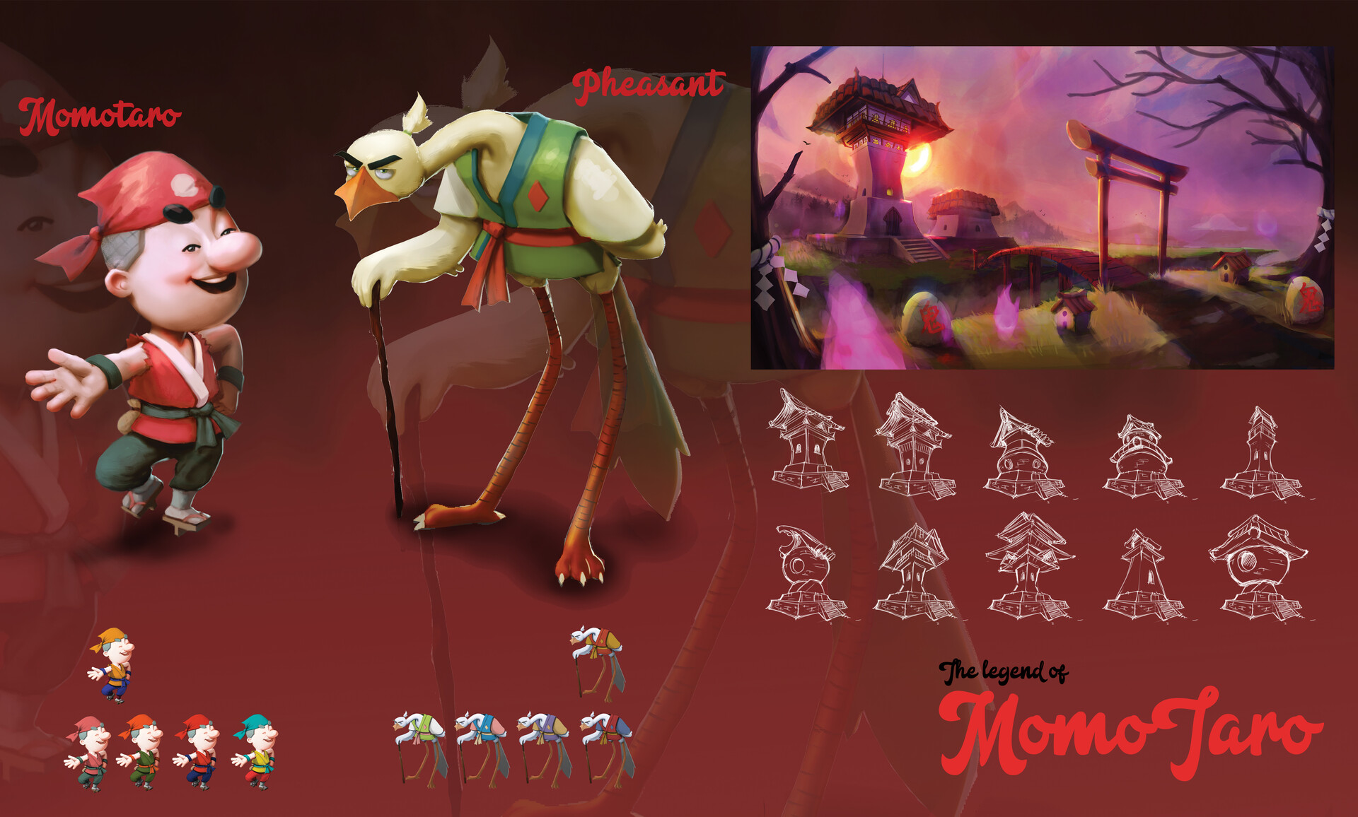 ArtStation - The legends of momotaro