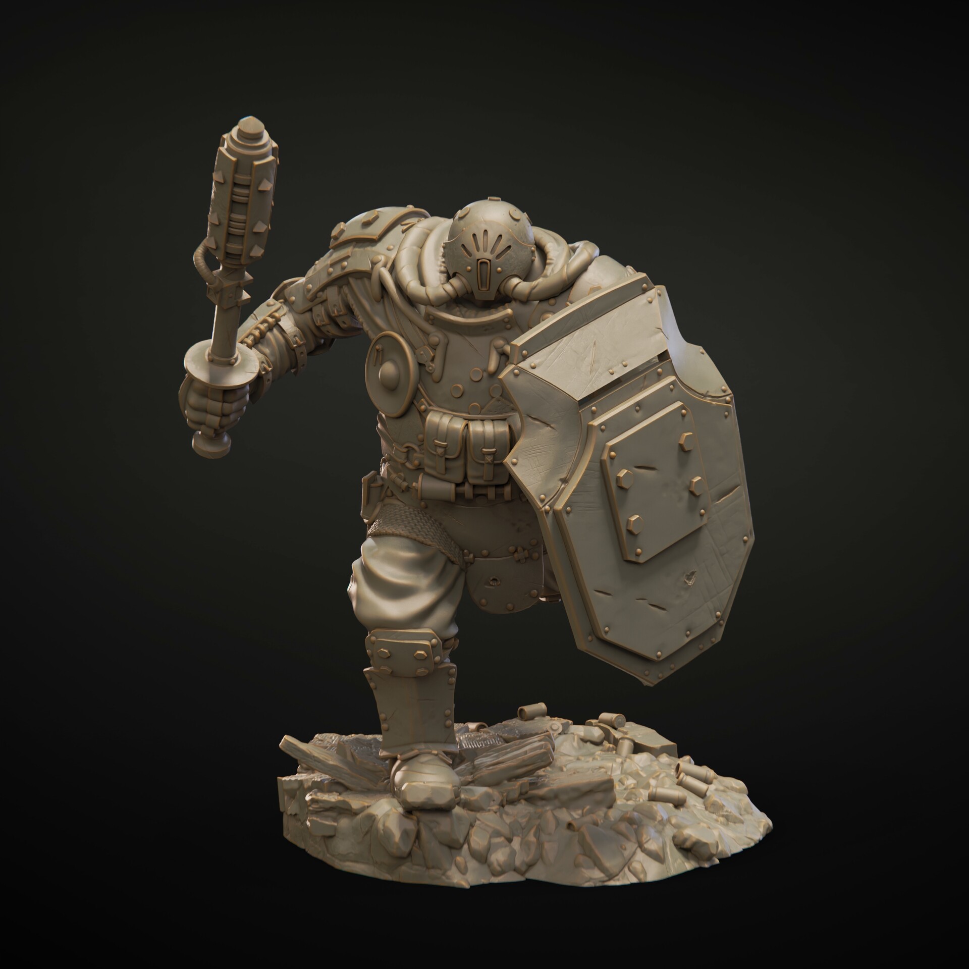 ArtStation - miniature soldier