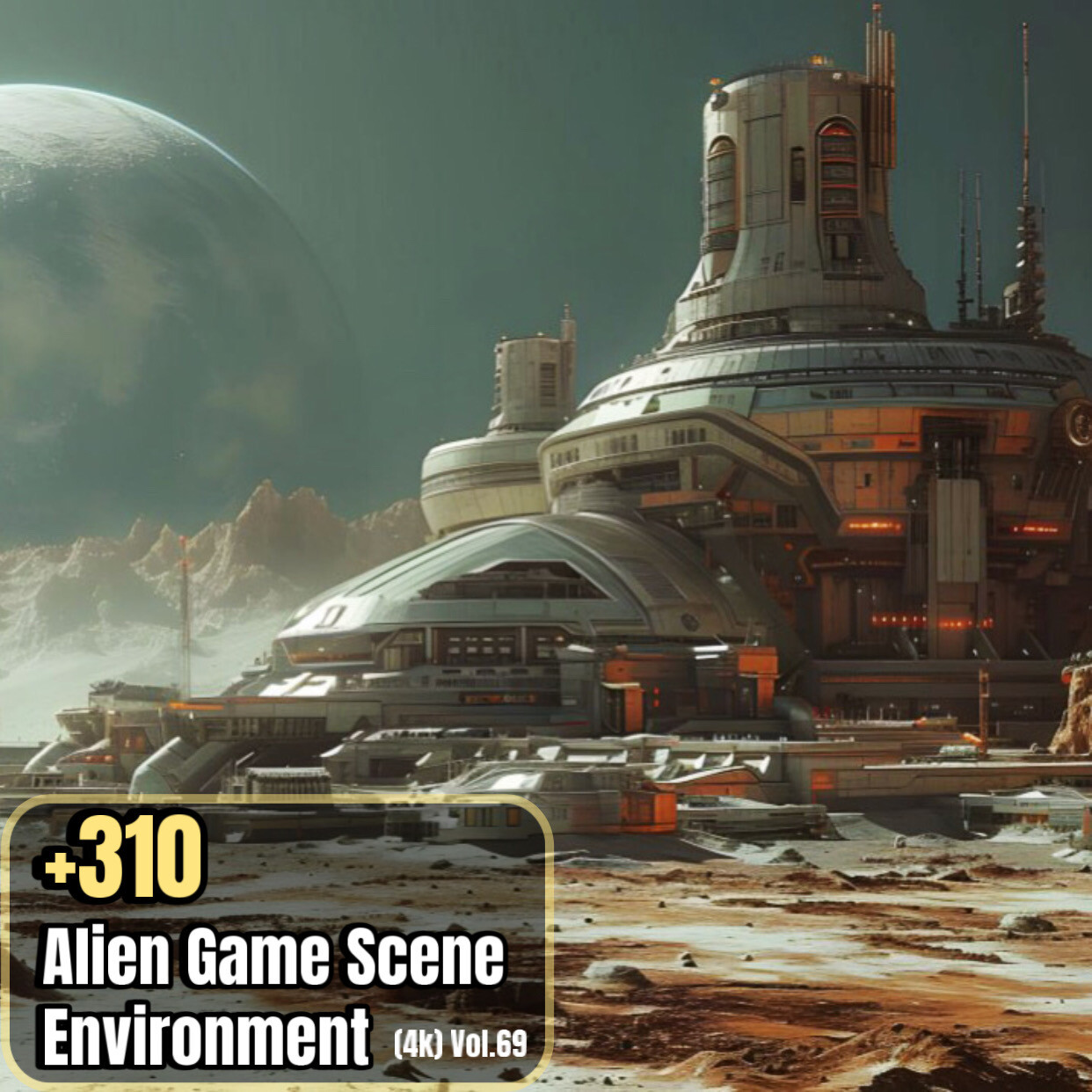 ArtStation - +310 Alien Game Scene Environment Concept(4k)