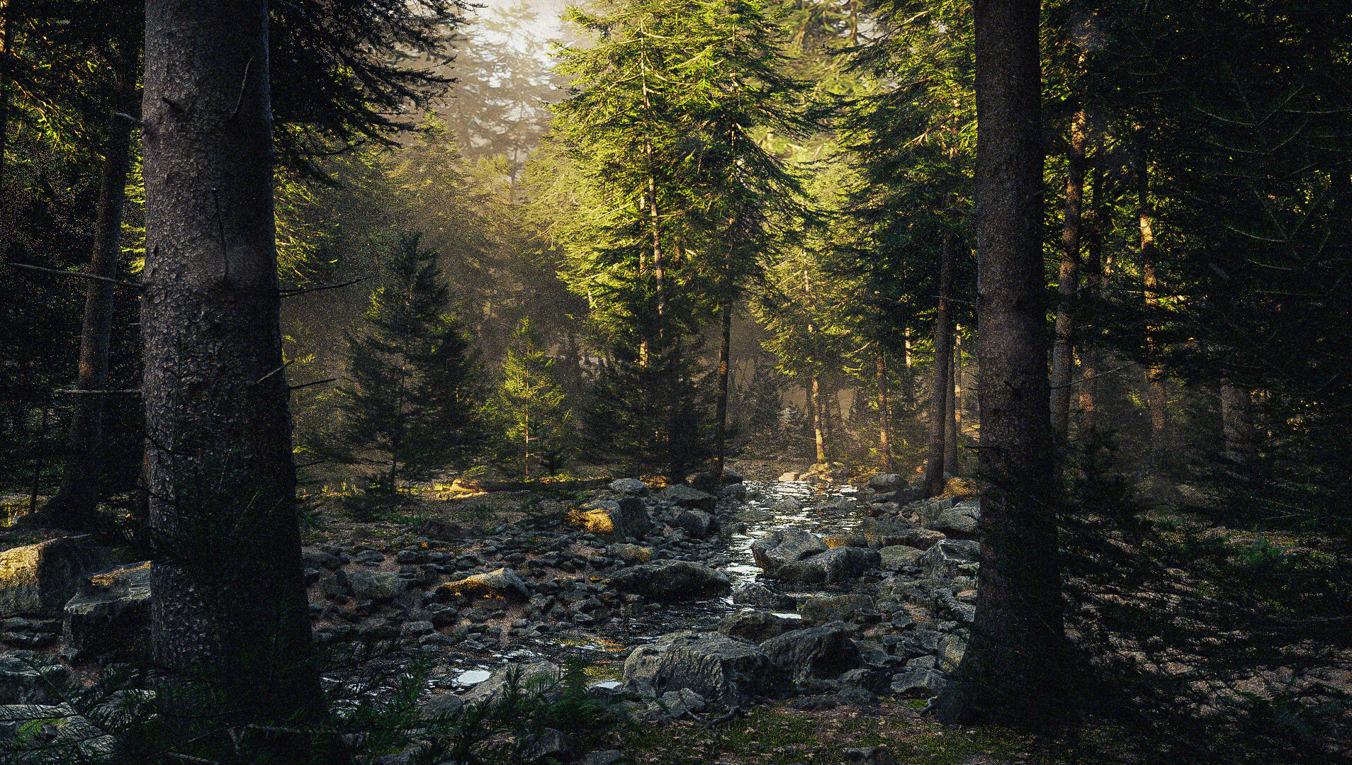 ArtStation - Fir and pine forest