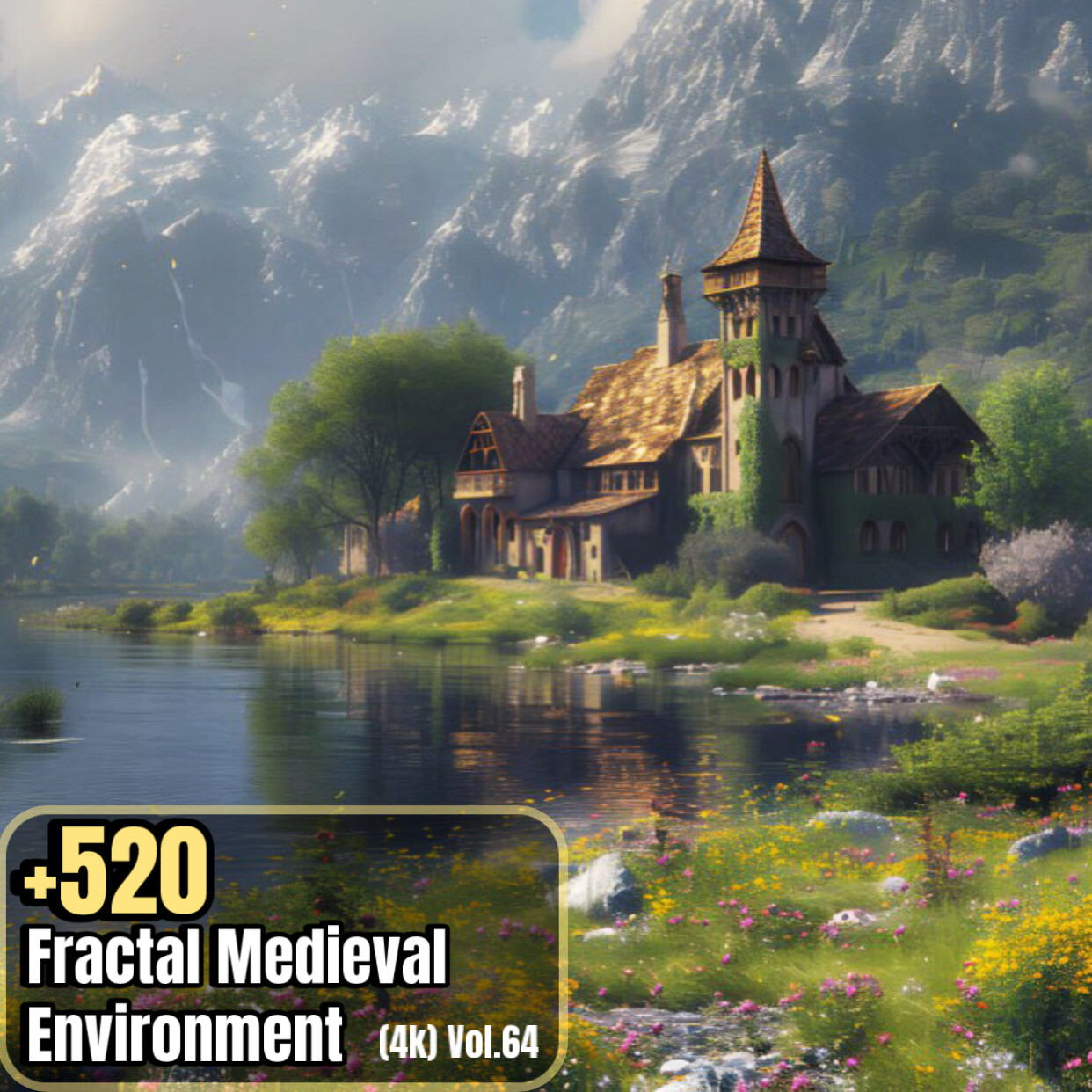 ArtStation - +520 Fractal medieval Environment Concept(4k)