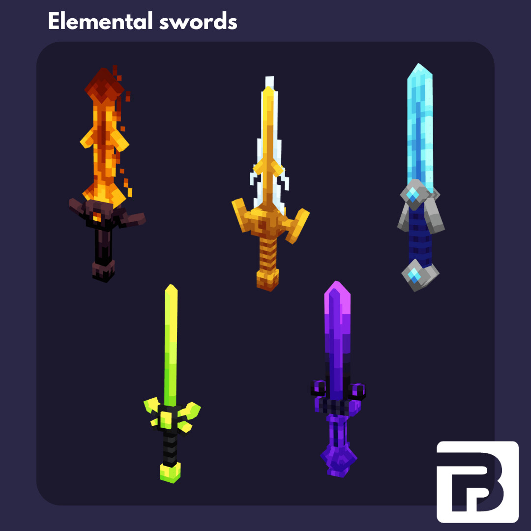 ArtStation - Elemental swords