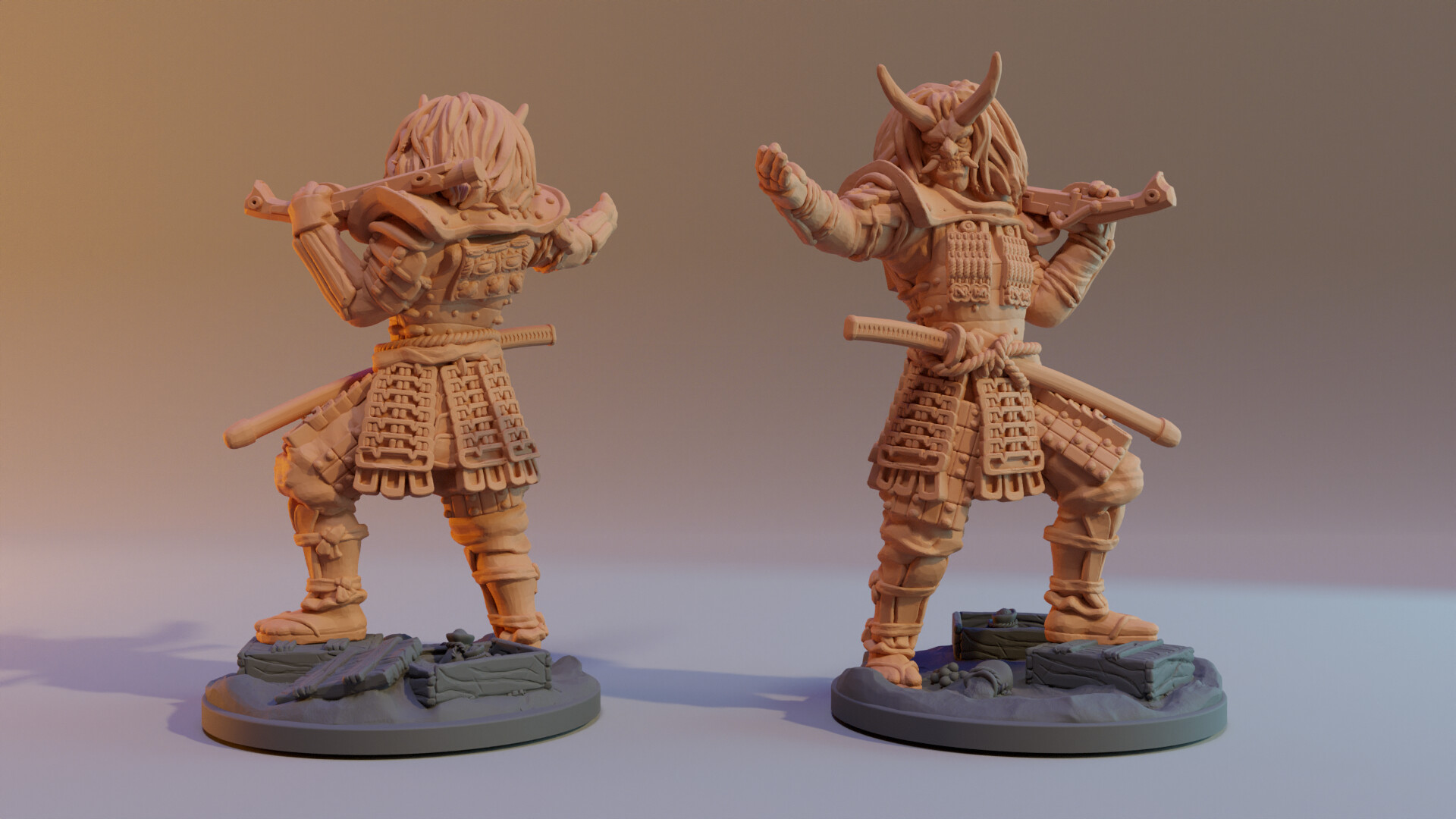 ArtStation - Harakiri Board Game Miniature