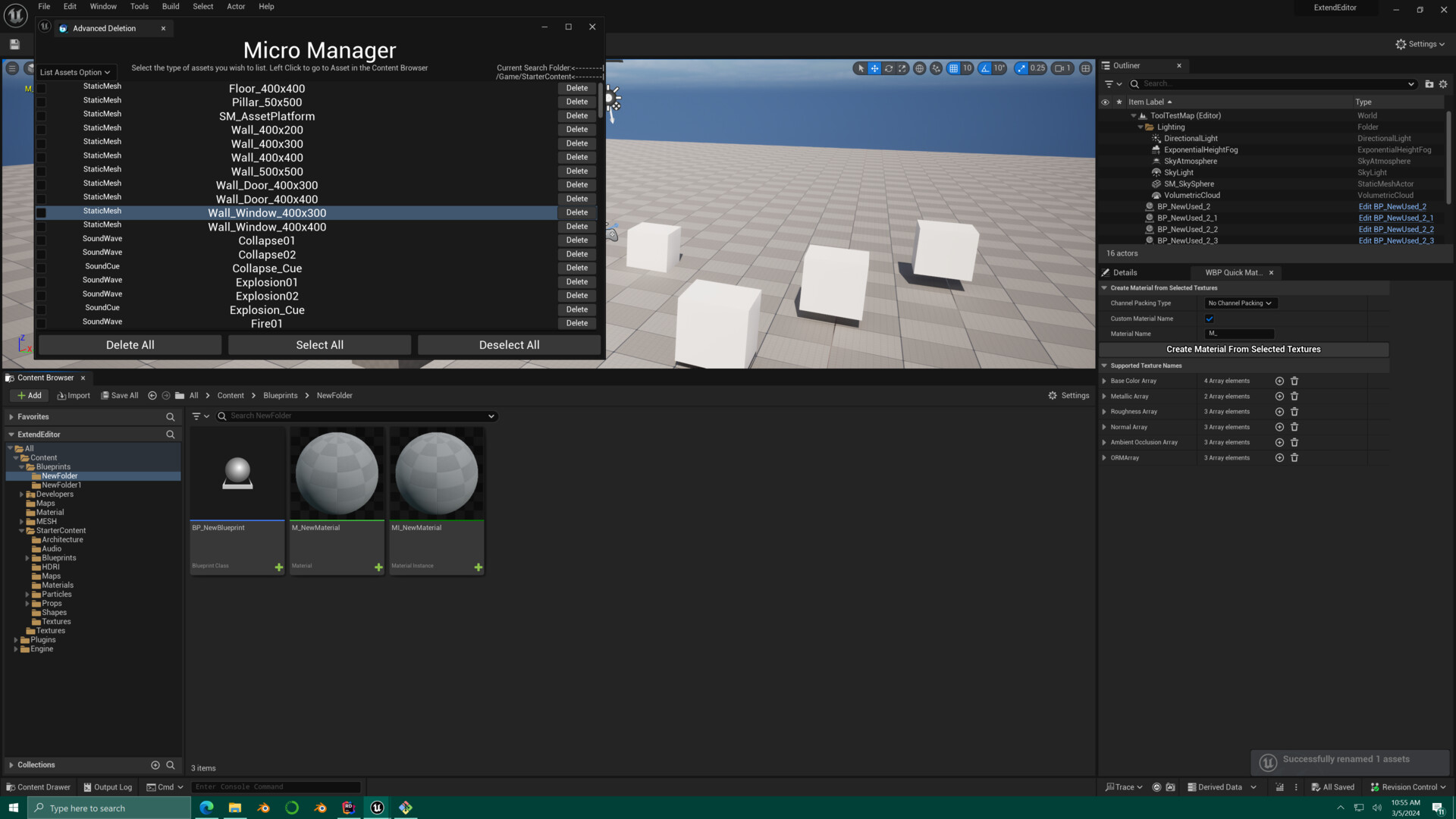 unreal engine 5 editor tools