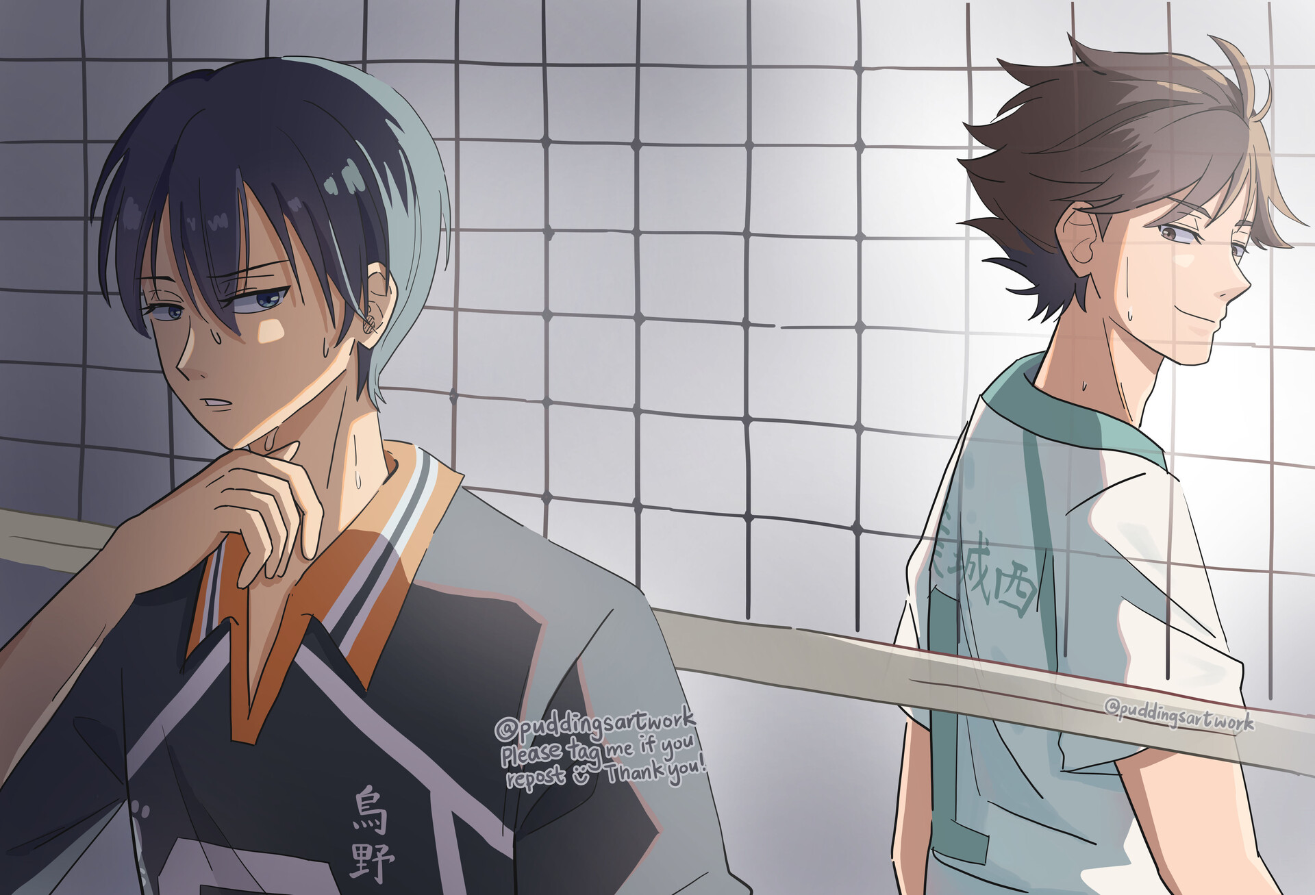ArtStation - Rivals - Haikyuu Kageyama vs Oikawa