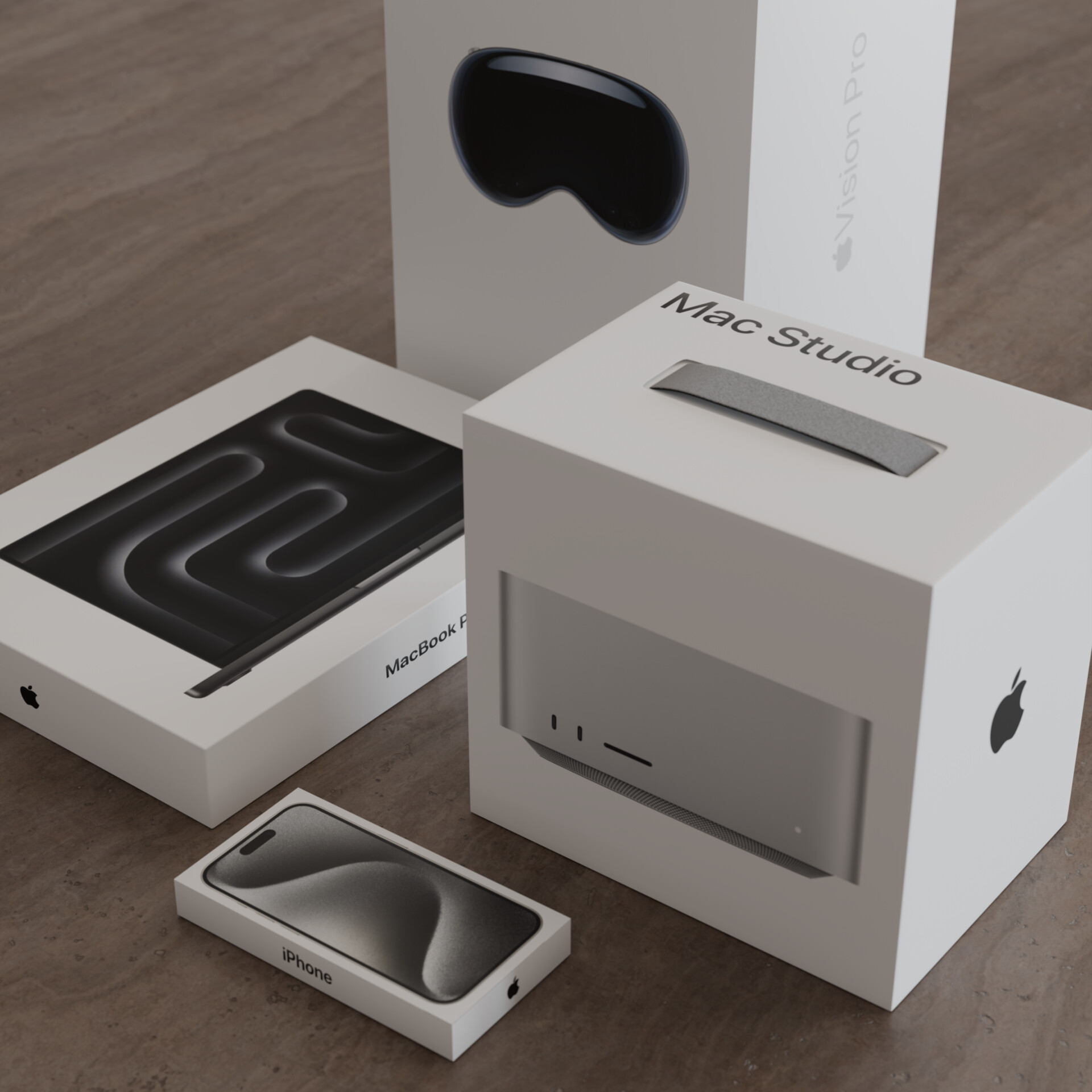 ArtStation - Apple Packaging Viz